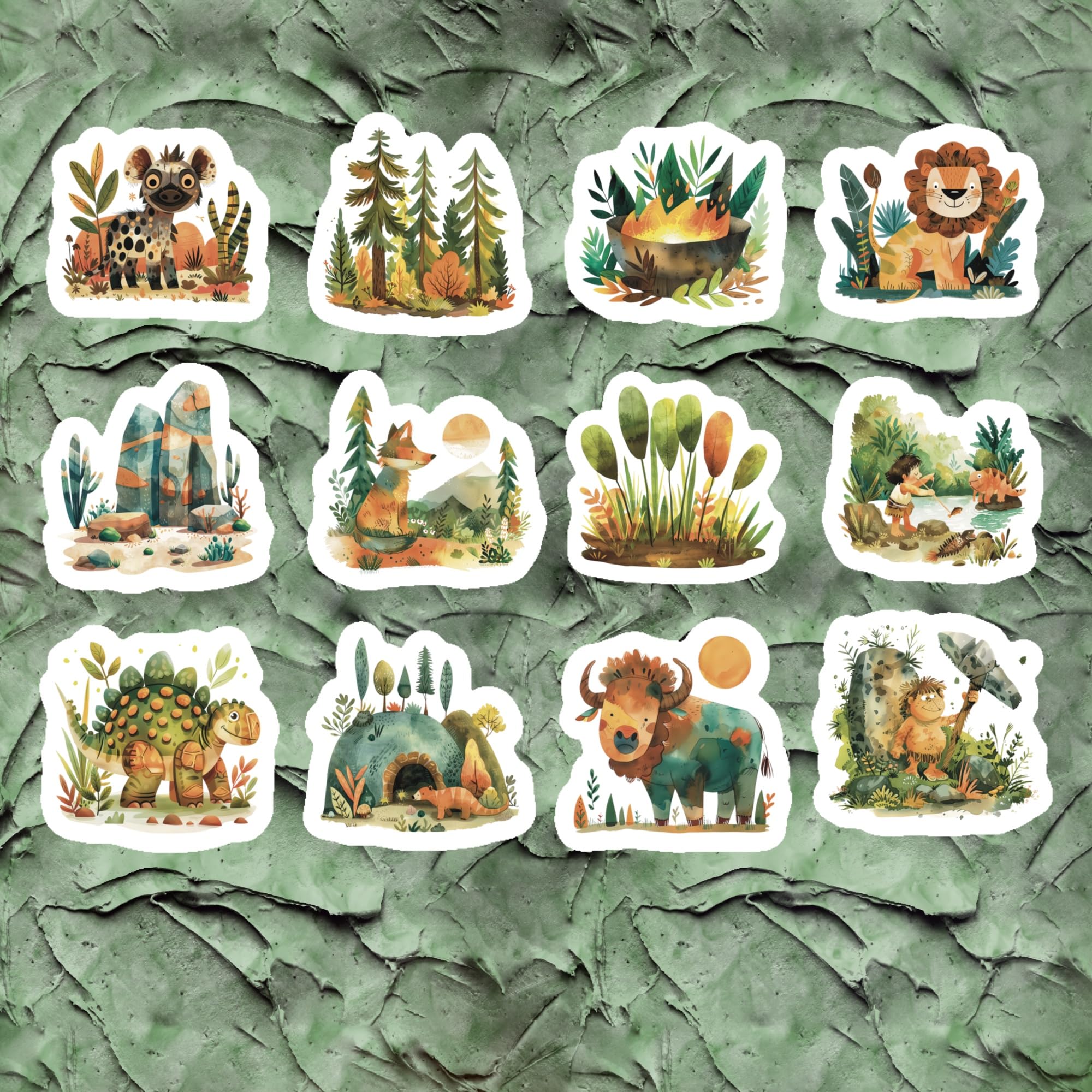 Educational Prehistoric Animals My Mandarine Prehistoric 3D Stickers ...