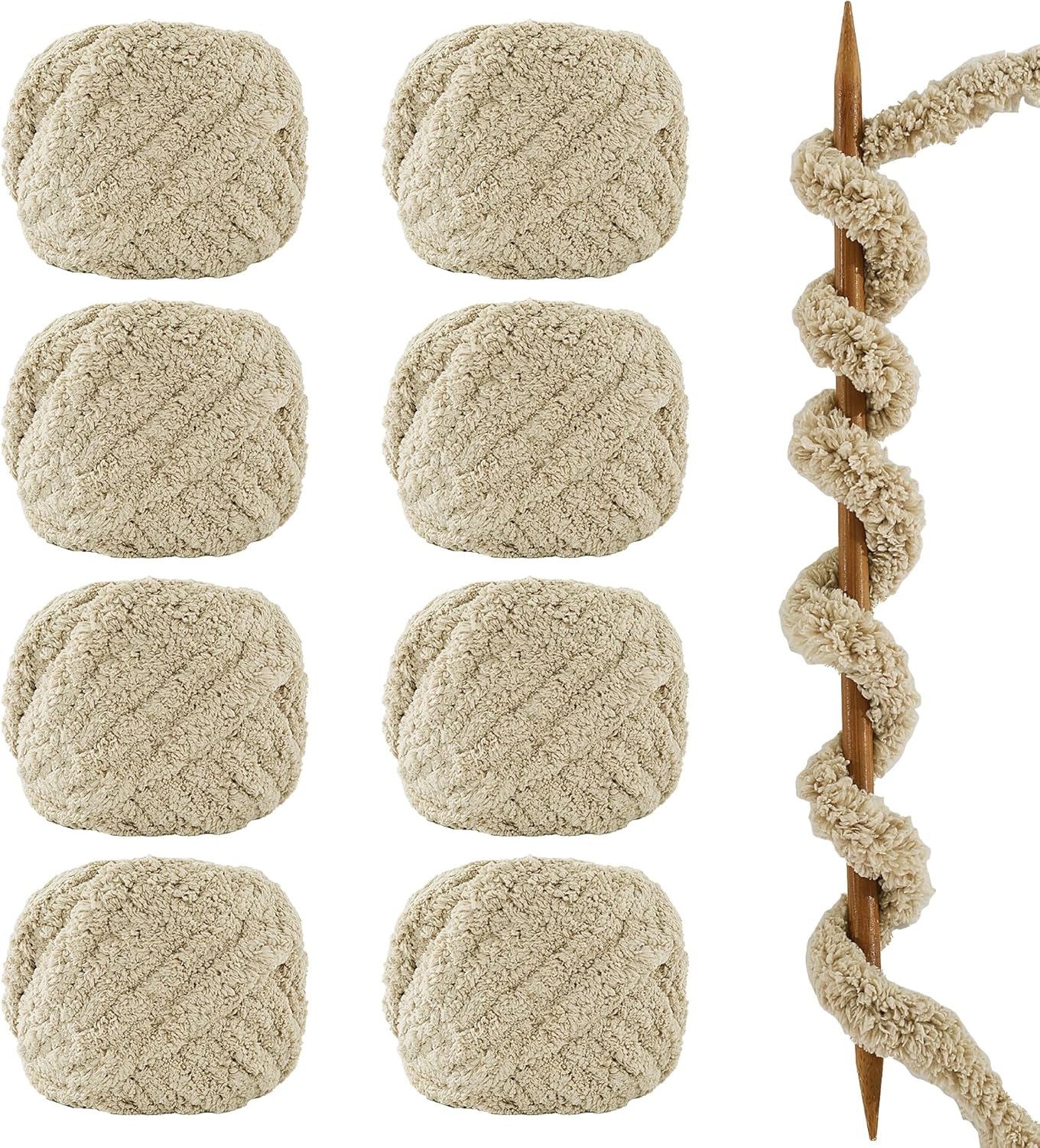 Amazon.com: Hombys Giant Chunky Yarn for Hand & Arm Knitting, Jumbo ...