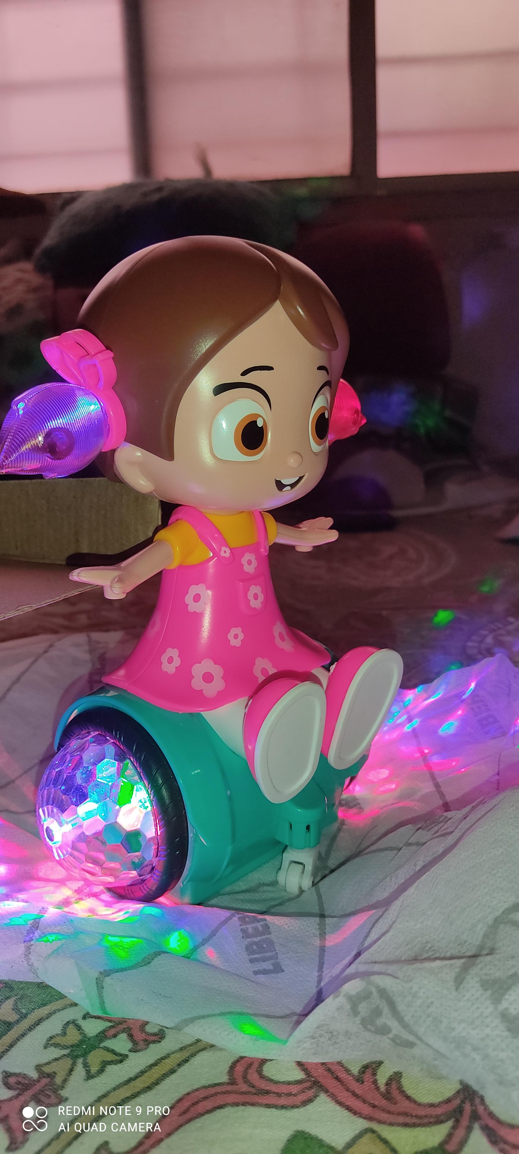 Buy Pink Kites 360 Degree Rotating Dancing Girl Musical Toy with 3D ...