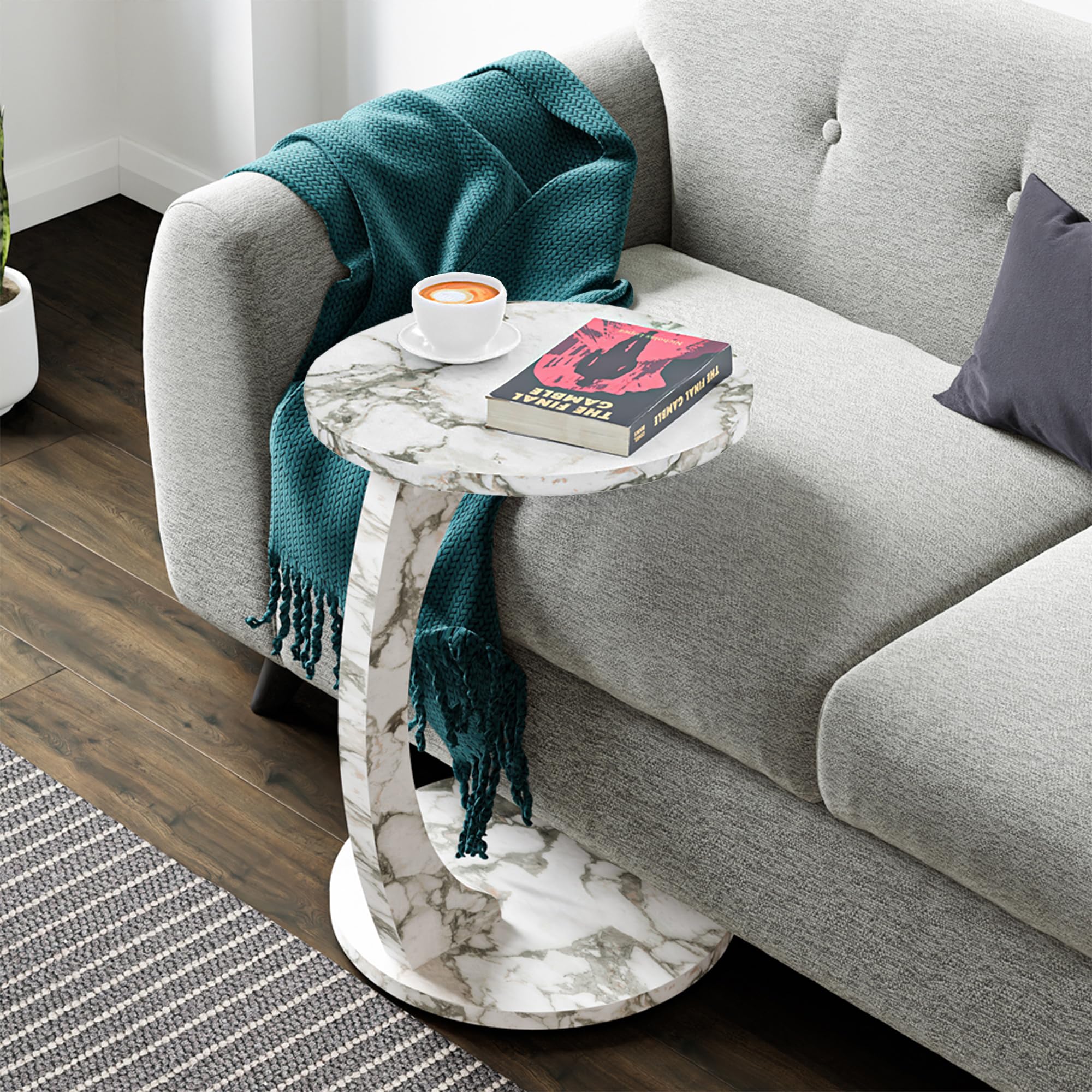 [en.casa] Side table Holeby coffee table Sofa table on castors Bed ...