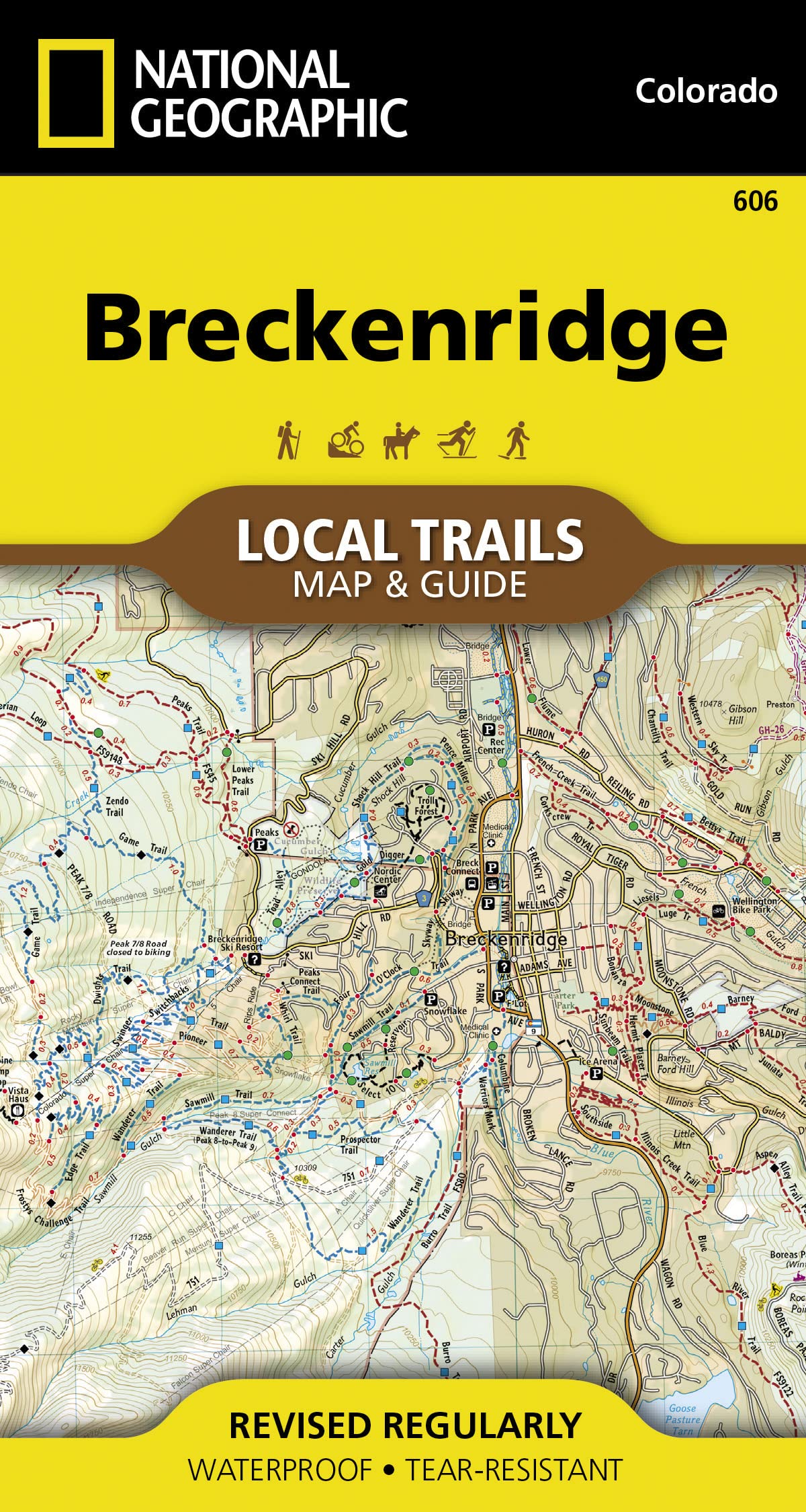 Park Trail Map Breckenridge Sunbeam Mountain Biking Trail
