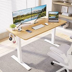 Amazon.com: STARY Electric Whole Board Standing Desk Adjustable Height ...