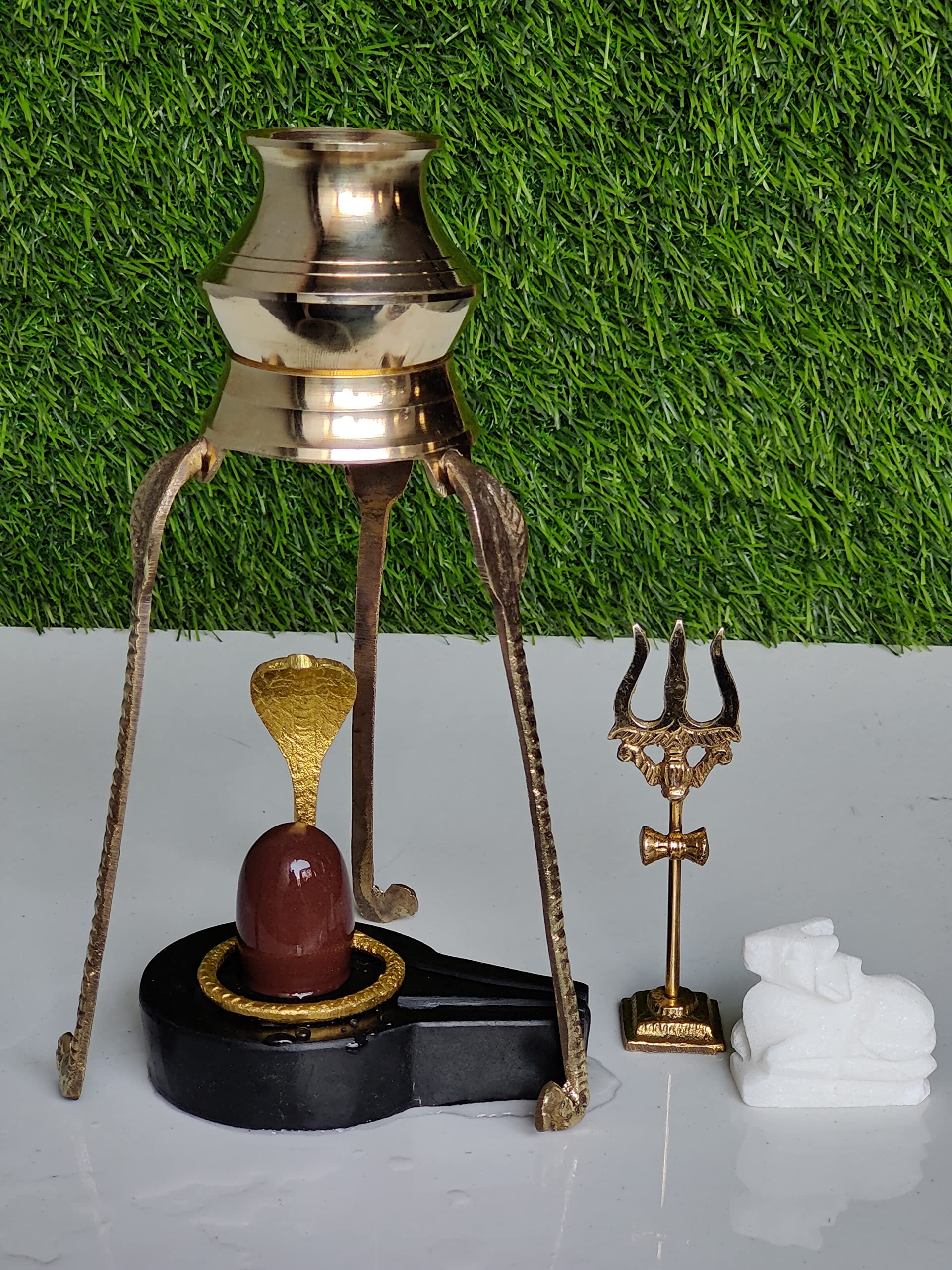 Buy NARMADESHWAR SHIVLING Full Set with Yoni Base | shivling for Pooja ...