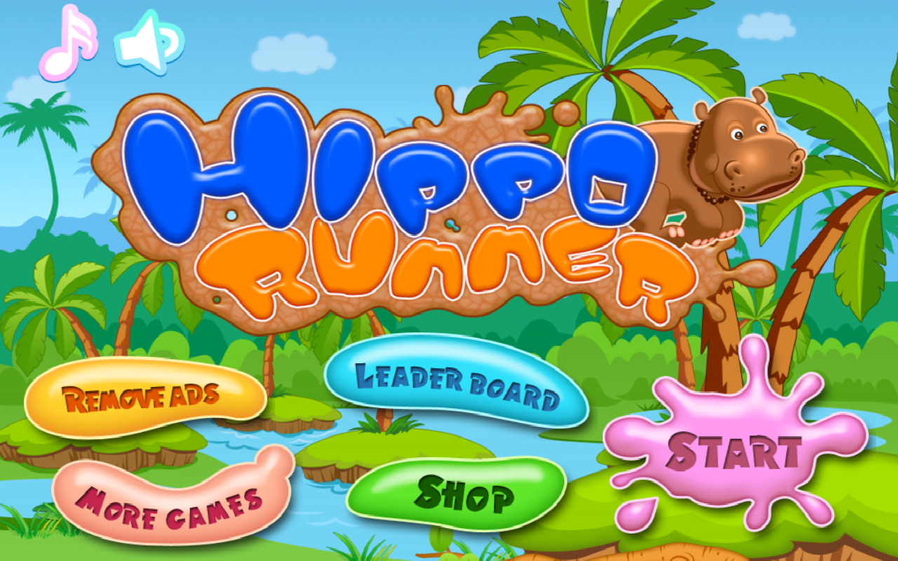Tiny Hippo Run FREE - Addictive Animal Running Game - App on the Amazon ...