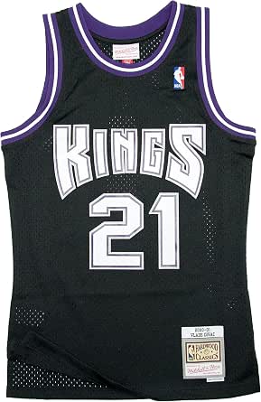Amazon.com: NBA Swingman Jersey Kings 00 VLADE DIVAC Black : Clothing ...