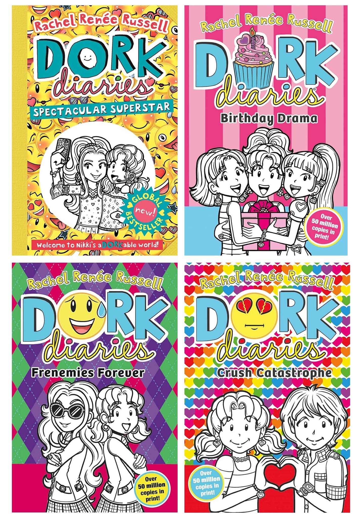 Dork Diaries 4 Books Collection Set Volume 11-14 (Dork Diaries ...
