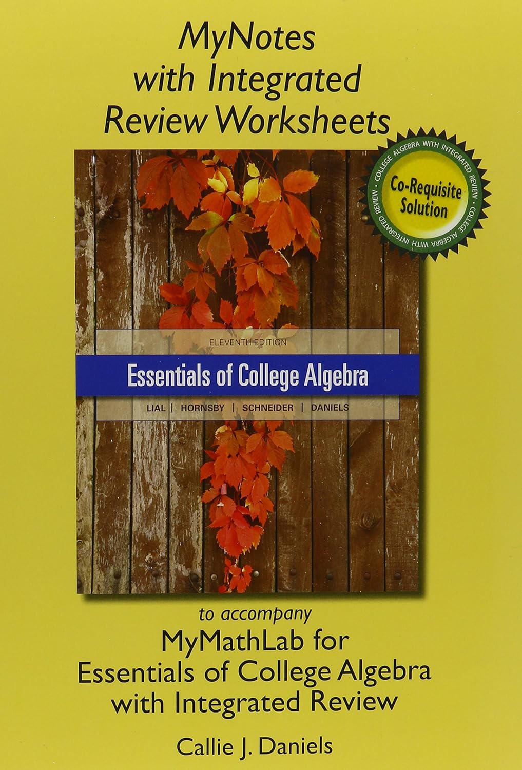 Worksheets + Mymathlab Student Access Card for Essentials of College ...