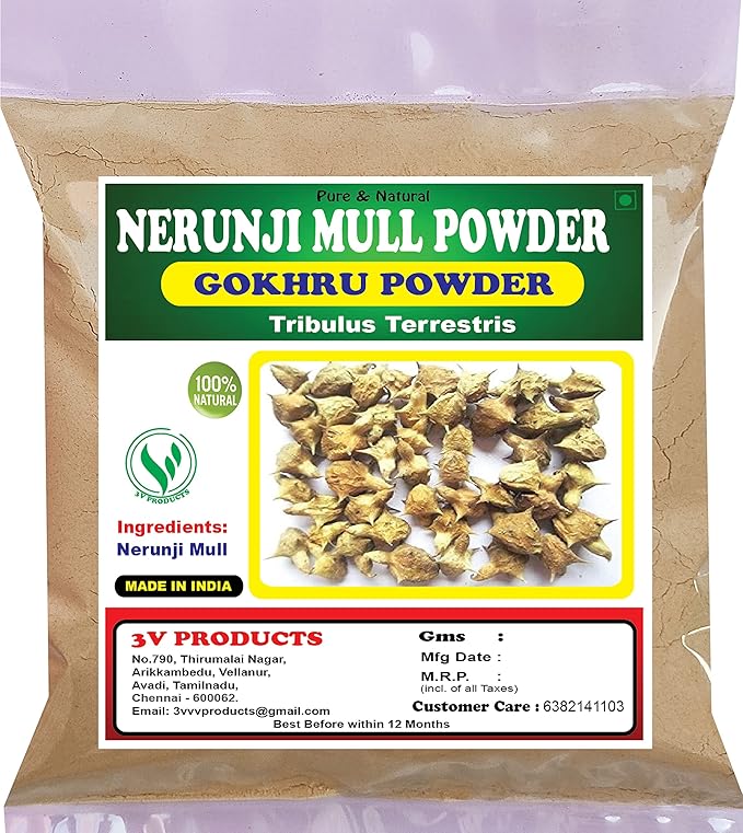 Buy 3V PRODUCTS: Nerunji Mull powder 100g | Gokhru | Tribulus ...
