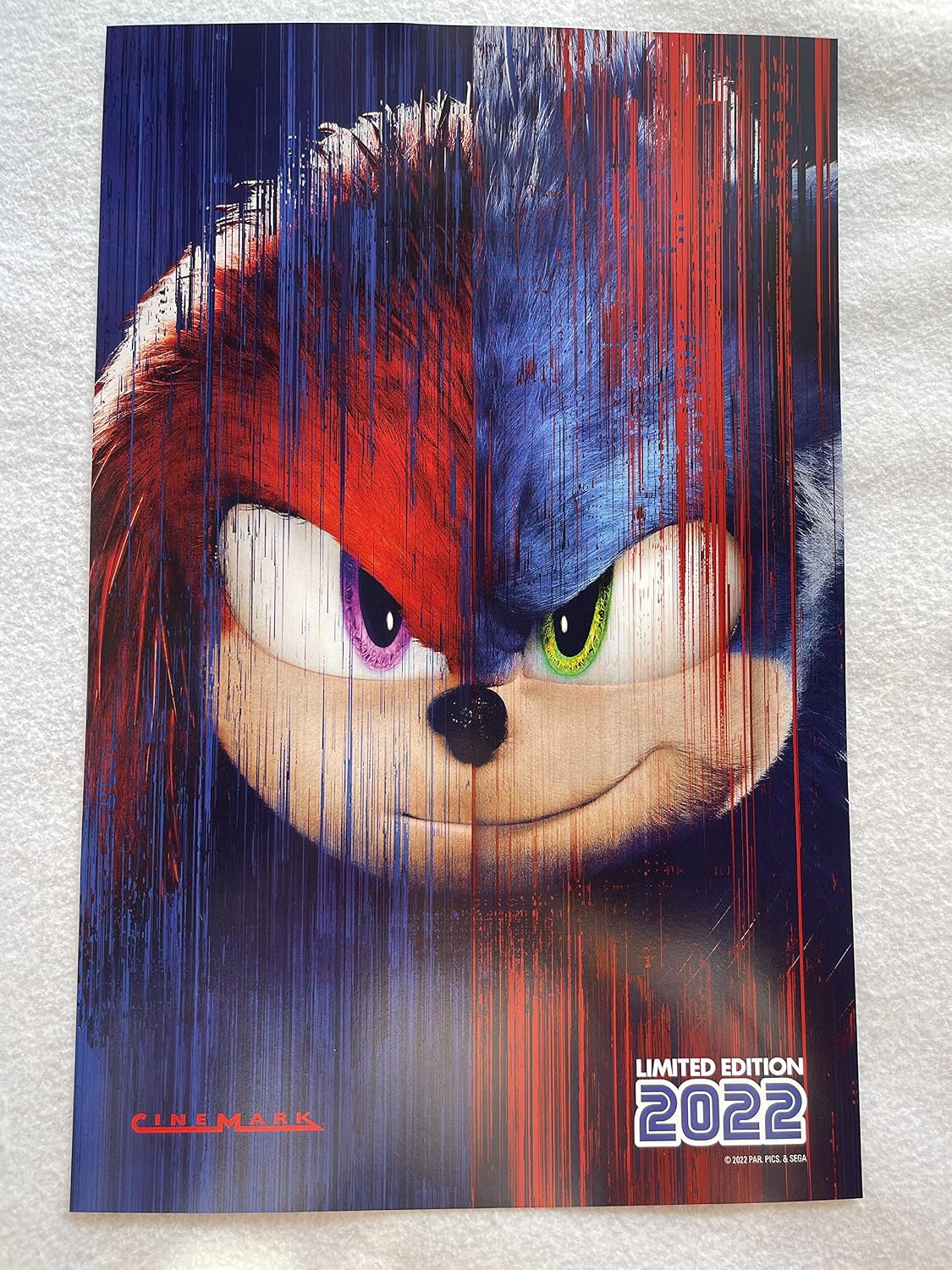 SONIC THE HEDGEHOG 2-11"X17" Original Promo Movie Poster Cinemark LE ...