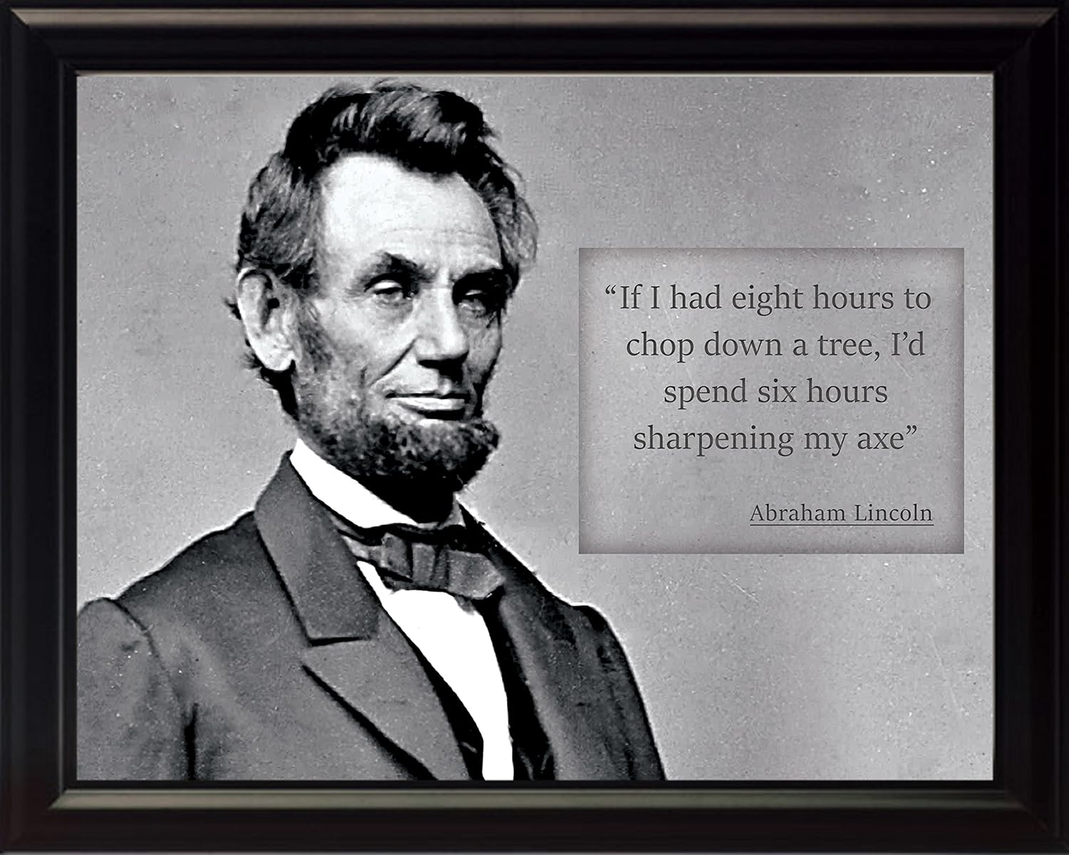 Amazon.com: wesellphotos Abraham Abe Lincoln 8x10 Framed Photo If I had ...