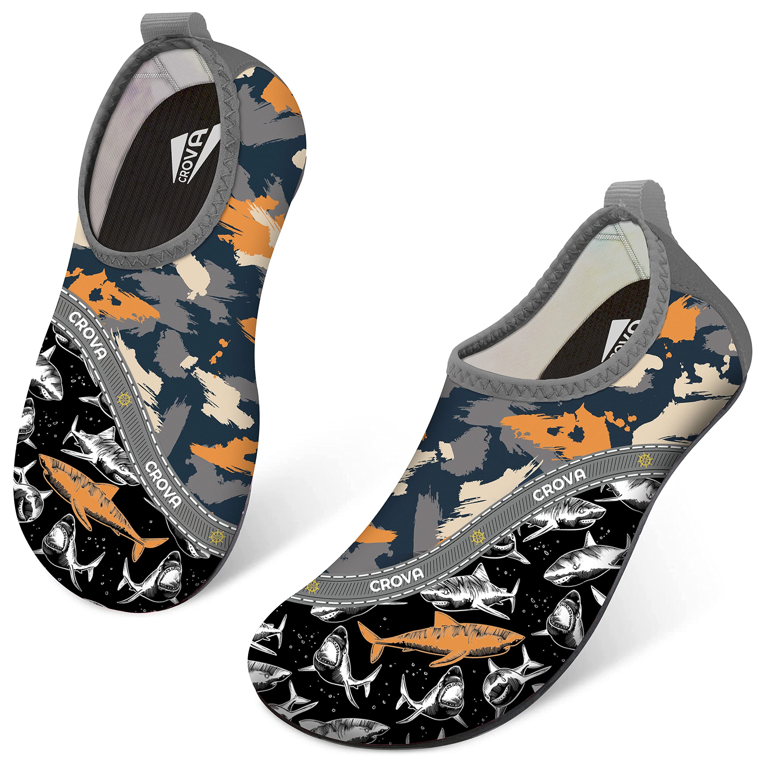 Amazon.com | CROVA Toddler Kids Water Shoes Quick Dry Aqua Socks Non ...