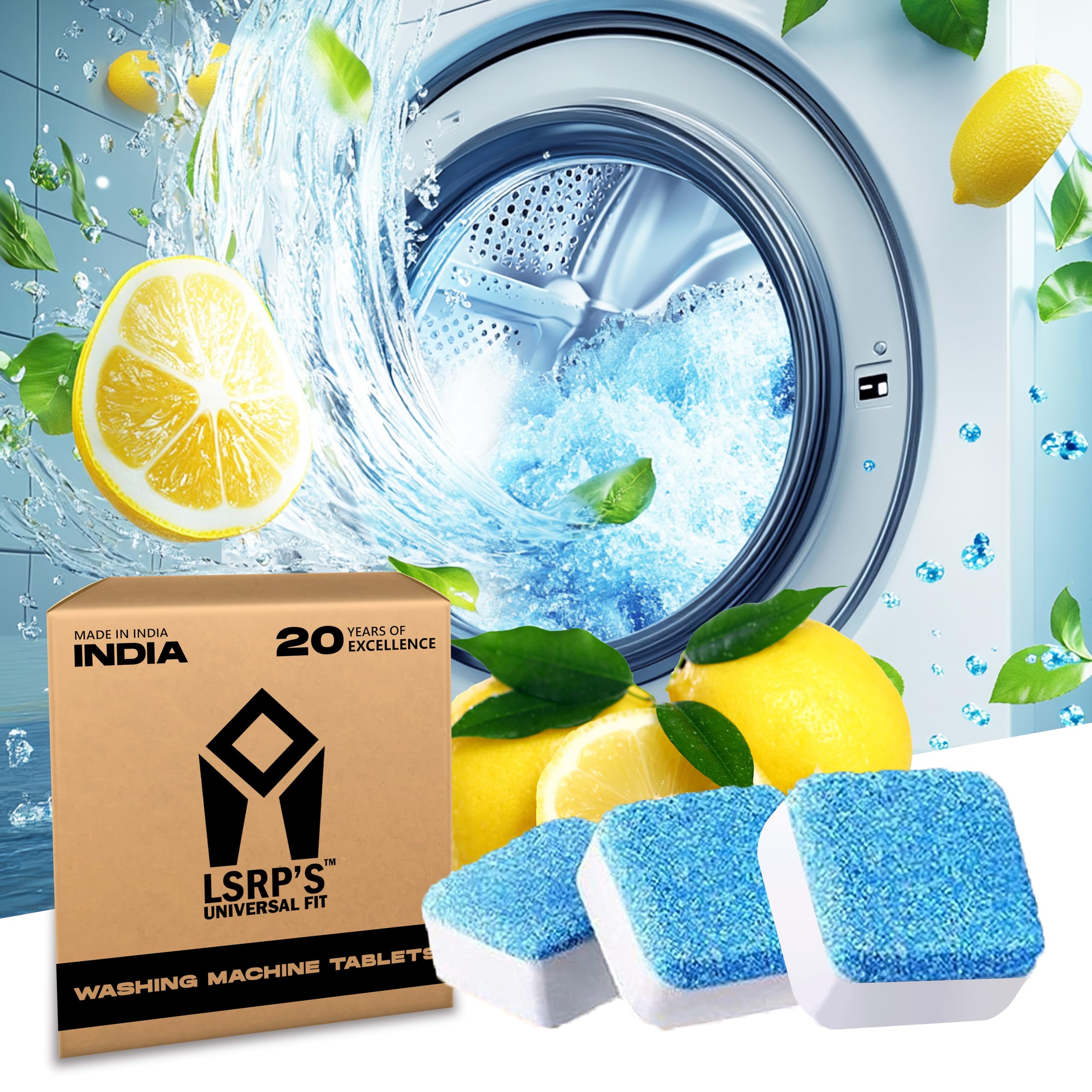 UltraConcentrated Washing Machine Cleaning Tablets - 10 Pcs Tabs ...