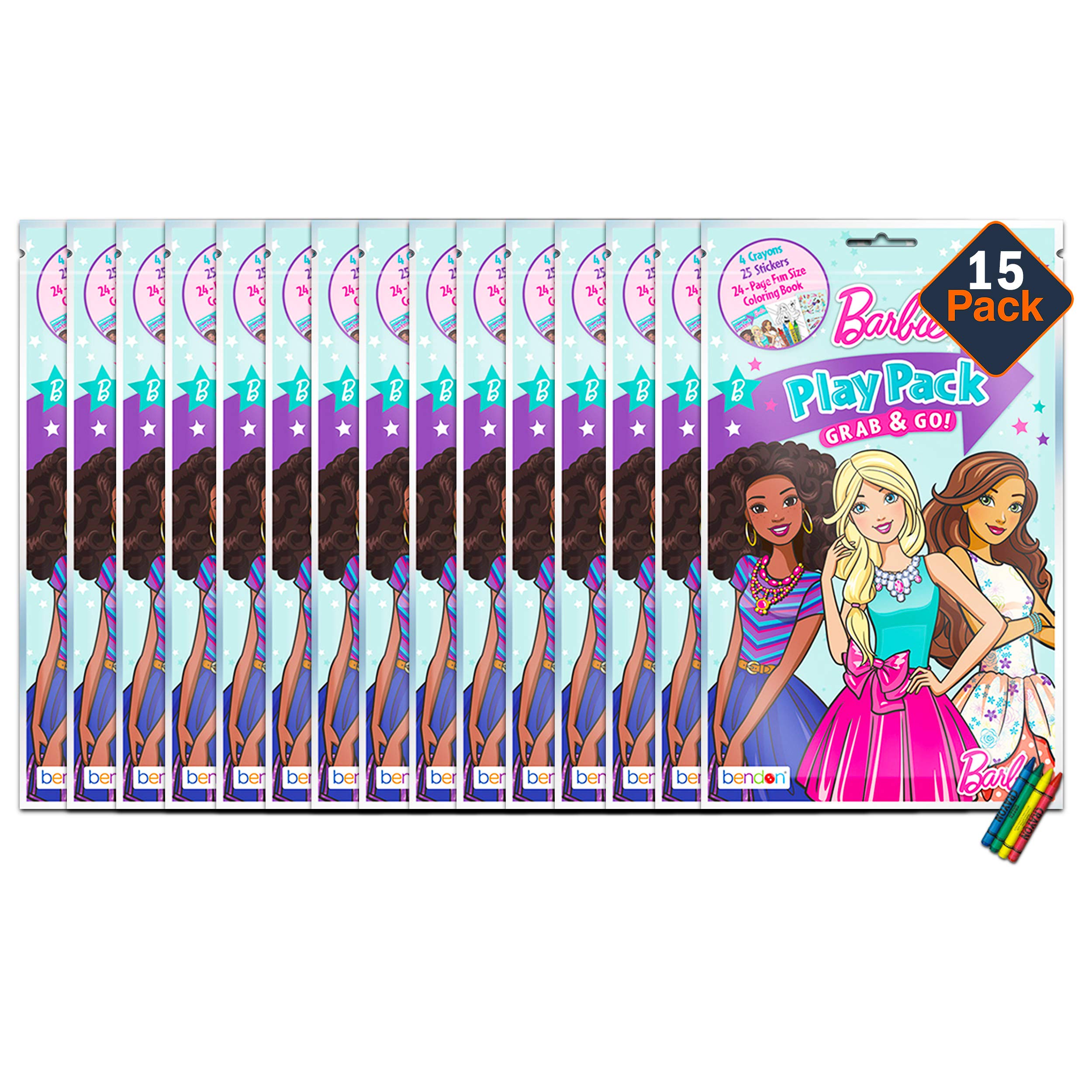 Buy Bendon Set of 15 Kids Play Packs Bundle ~ Fun Party Favors Coloring ...