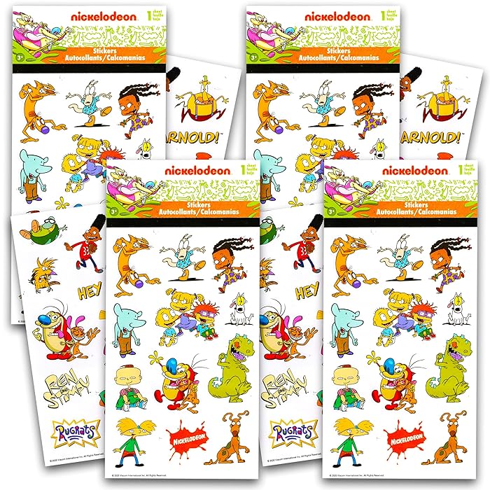 Buy Nickelodeon Retro Nick Stickers 4 Pack ~ 100 Retro Nickelodeon ...