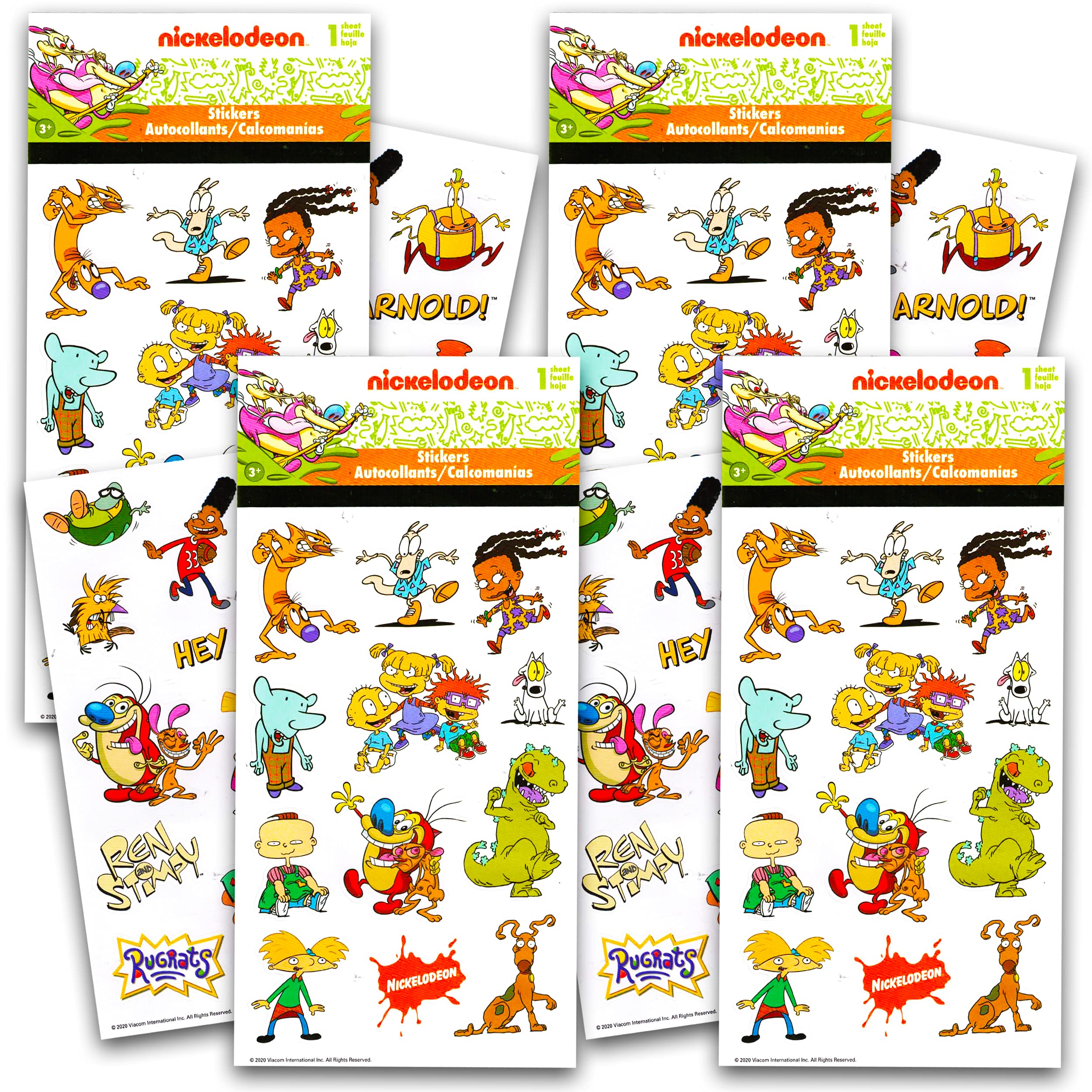 Buy Nickelodeon Retro Nick Stickers 4 Pack ~ 100 Retro Nickelodeon ...