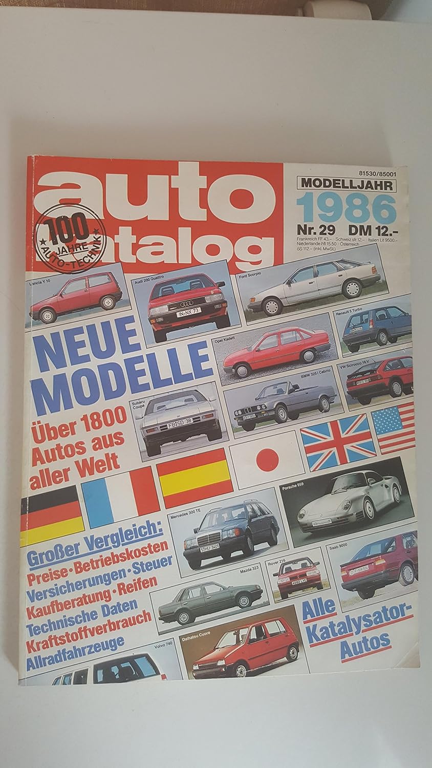 Amazon.com: Auto Catalog Magazine 85/86 - Neue Modelle: Home & Kitchen