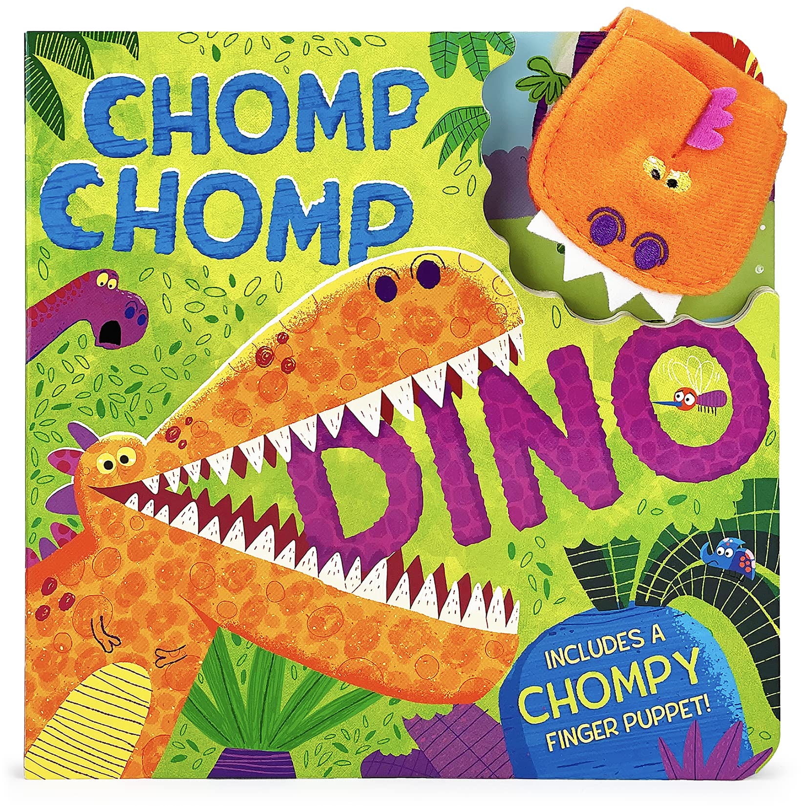 Amazon.com: Chomp Chomp Dino Finger Puppet Board Book Ages 2-5 ...