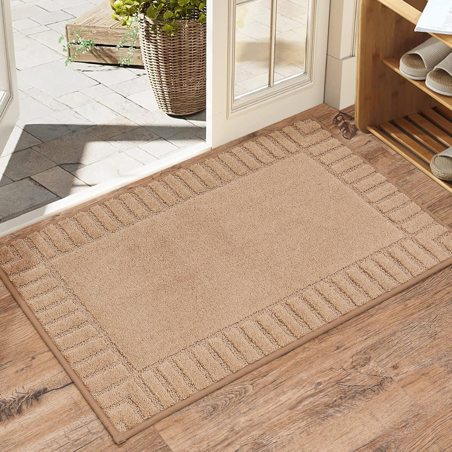Amazon.com: BEQHAUSE Door-Mat-Non-Slip Front Door Mat Washable Low ...