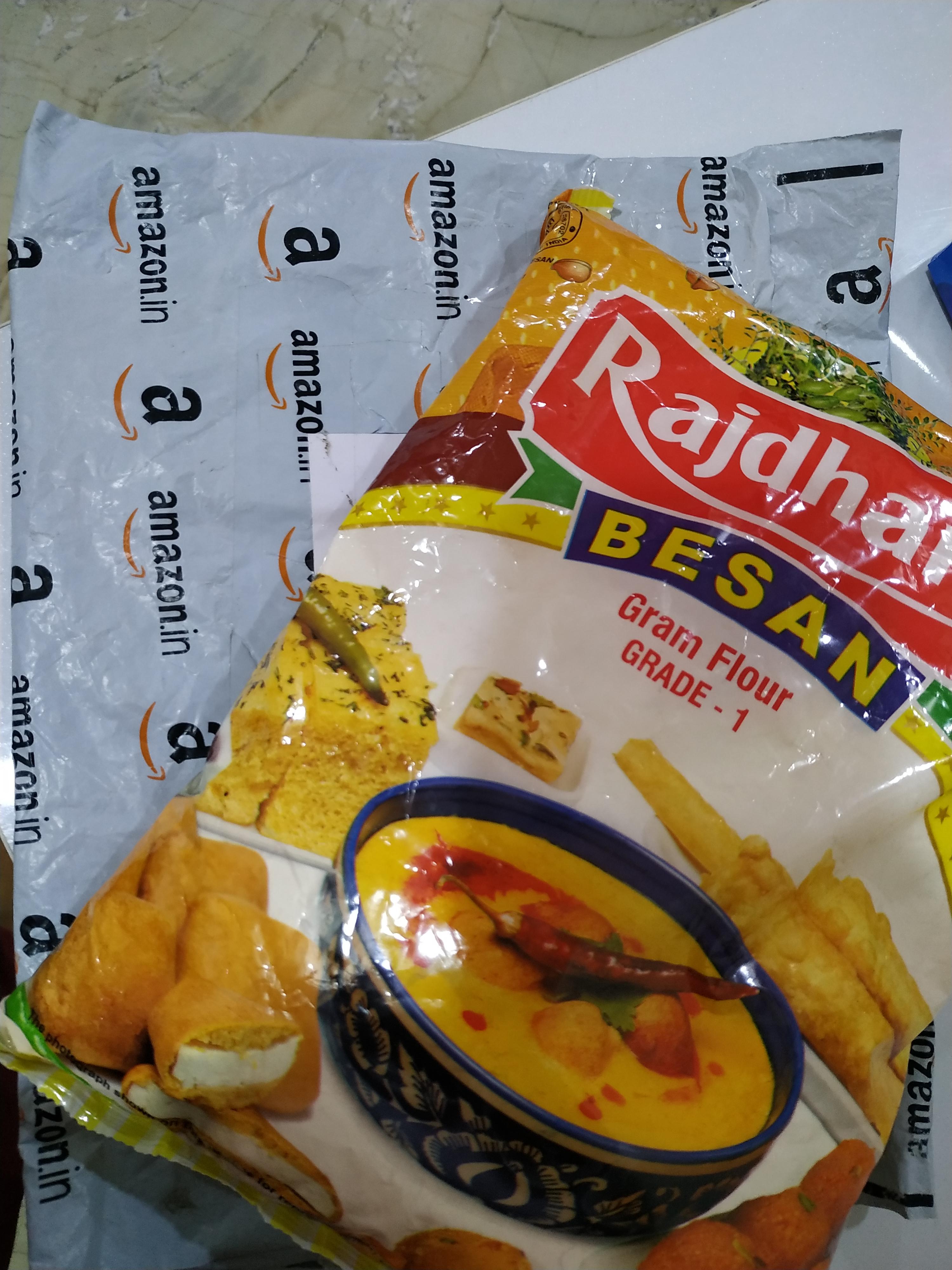 Rajdhani Chana Dal Besan 1 Kg | Rajdhani Organic Besan Flour - 100% ...