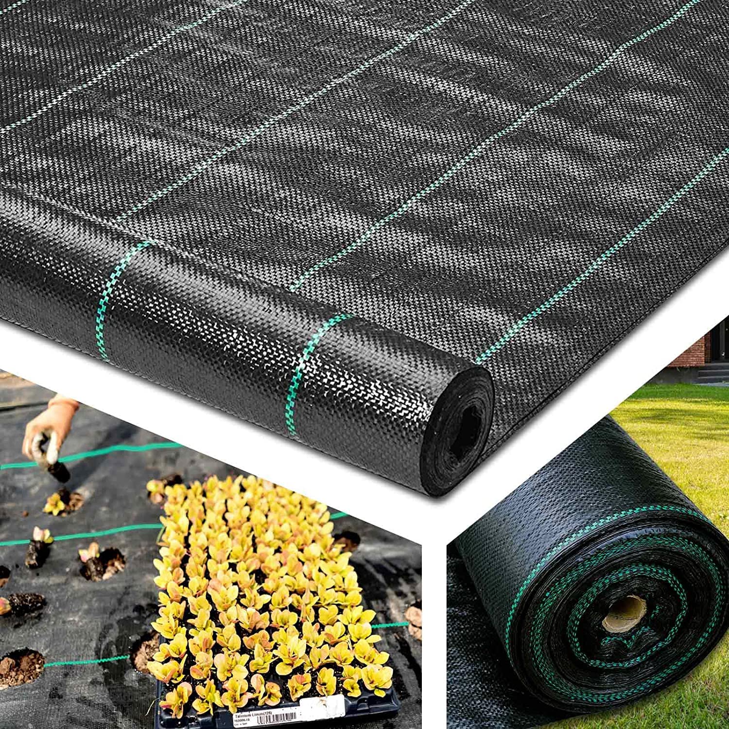 uyoyous Weed Barrier Fabric ?6.5 x 328Ft Weed Barrier Landscape Fabric ...