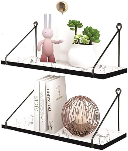 Dime Store Engineered Wood Glossy Wall Mount Floating Hanging Rack ...