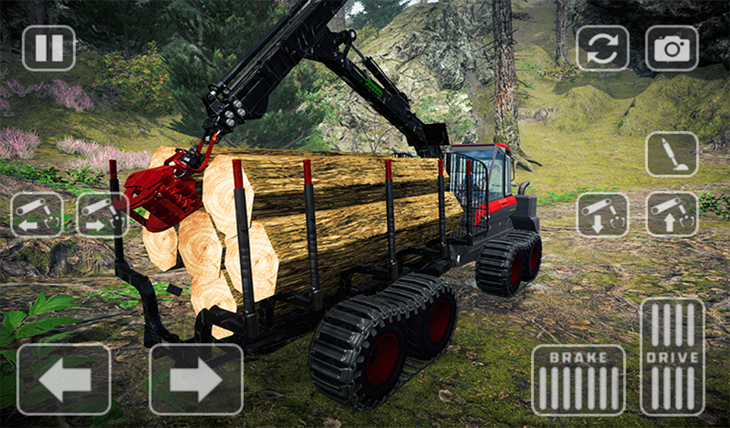 Lumberjack Truck Driving 3D Games: Timberman Cut Tree Transport Cargo ...