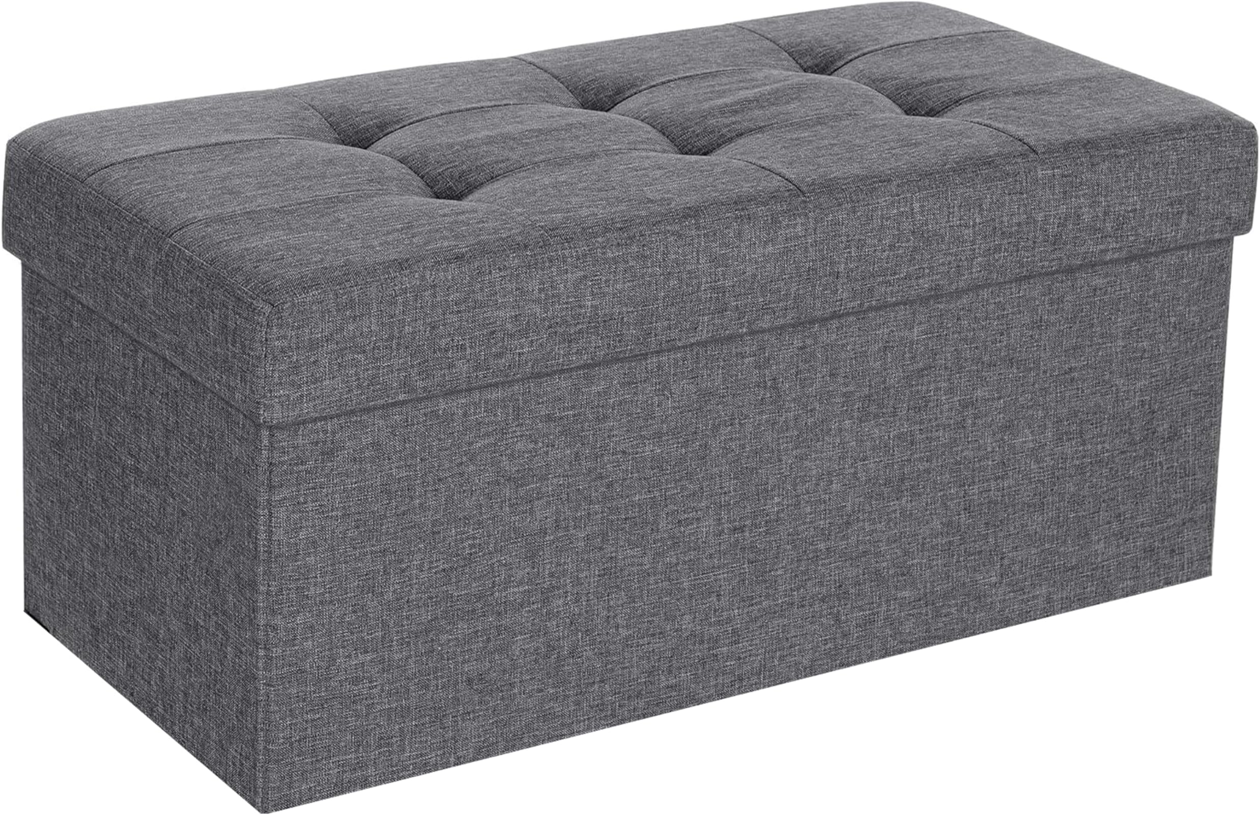 A406 Folding Ottoman Storage Box with Lids Velvet Storage Chest ...