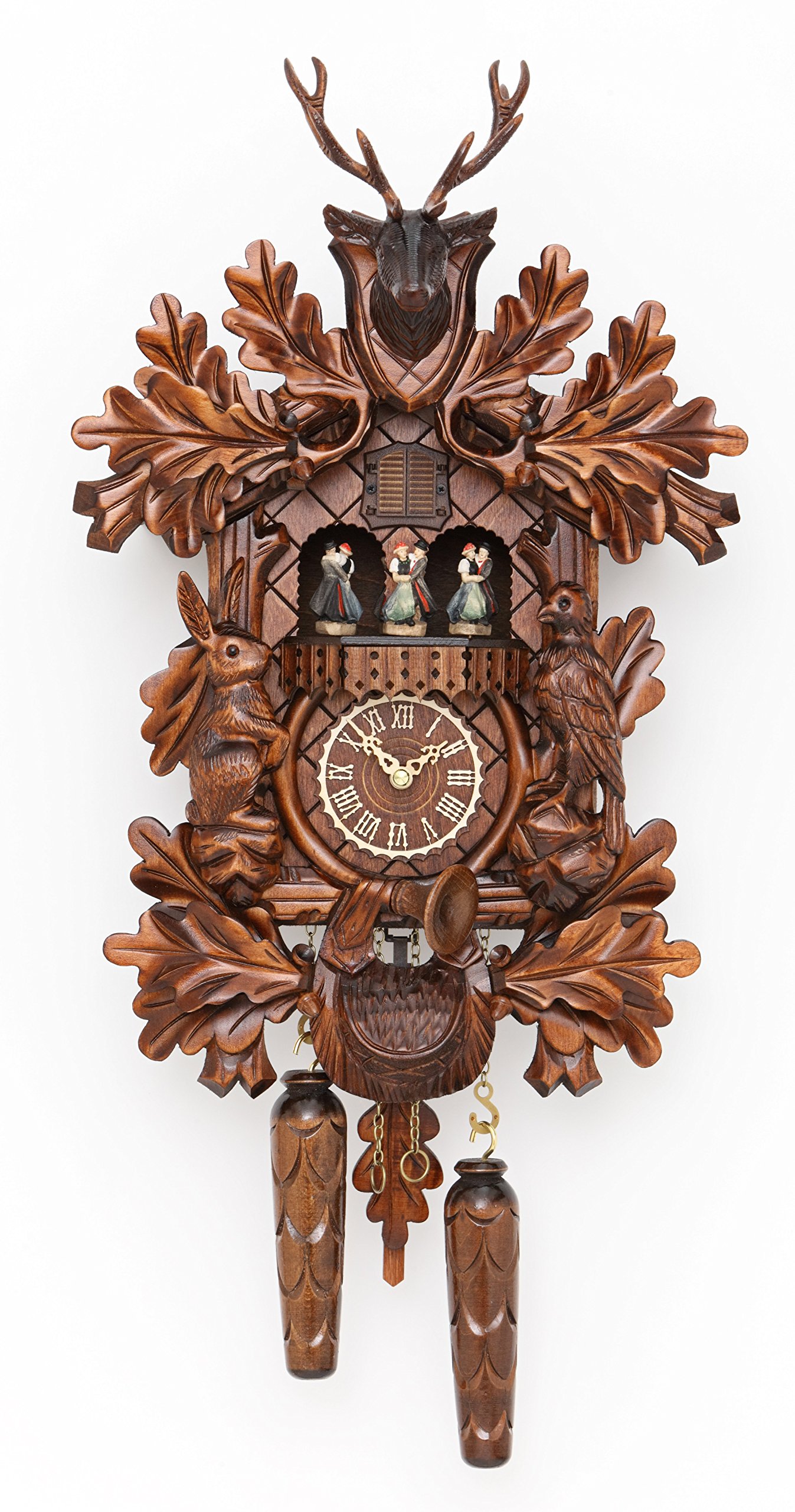 Amazon.com: Trenkle Quartz Cuckoo Clock Hunting Clock, with Music ...