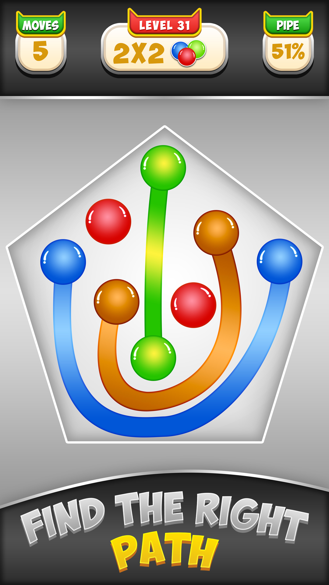 Connects Balls Line Game, Connect Balls - Line Puzzle Game, Same Color ...