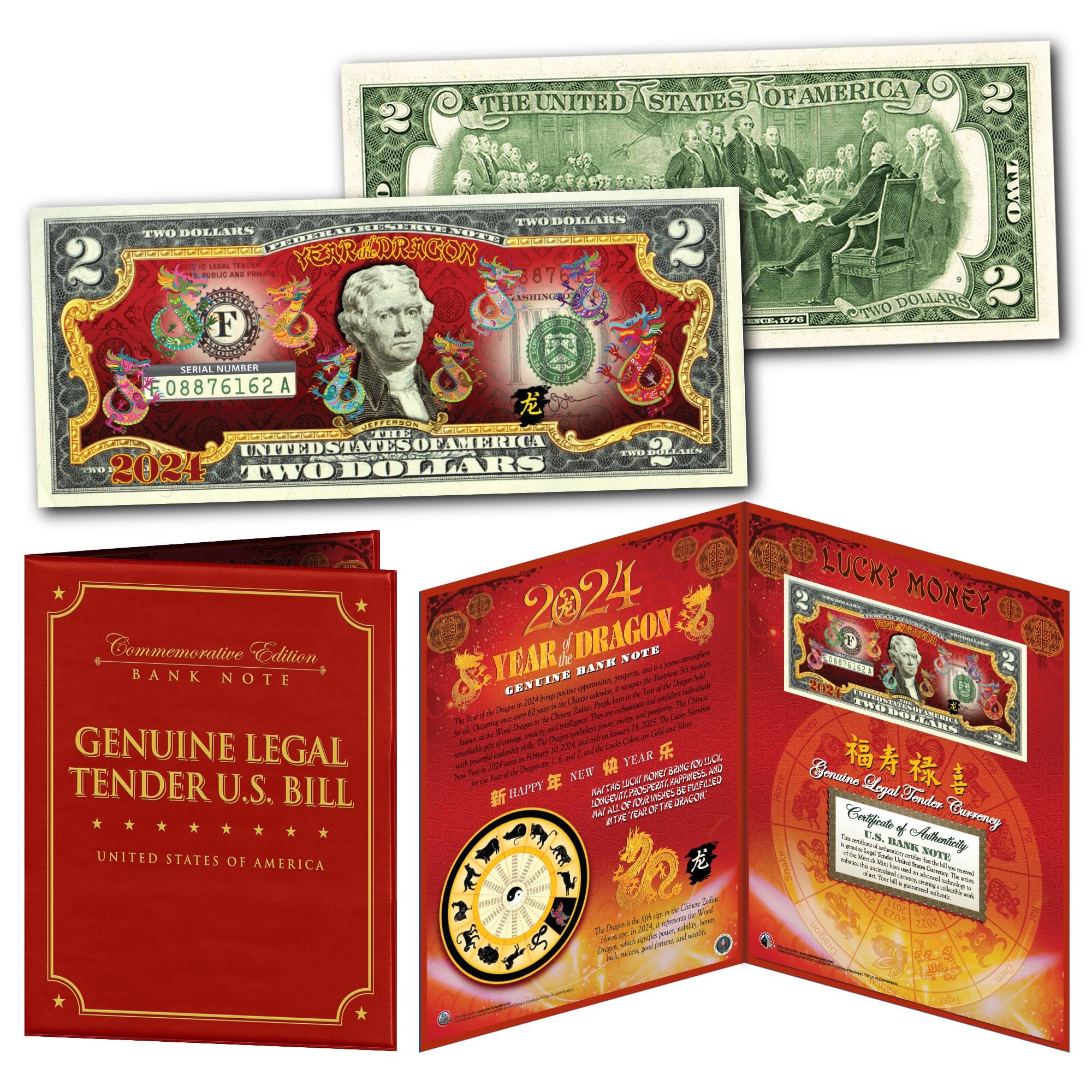 Amazon.com: 2024 Chinese Lunar New Year of The Dragon Polychromatic 8 ...