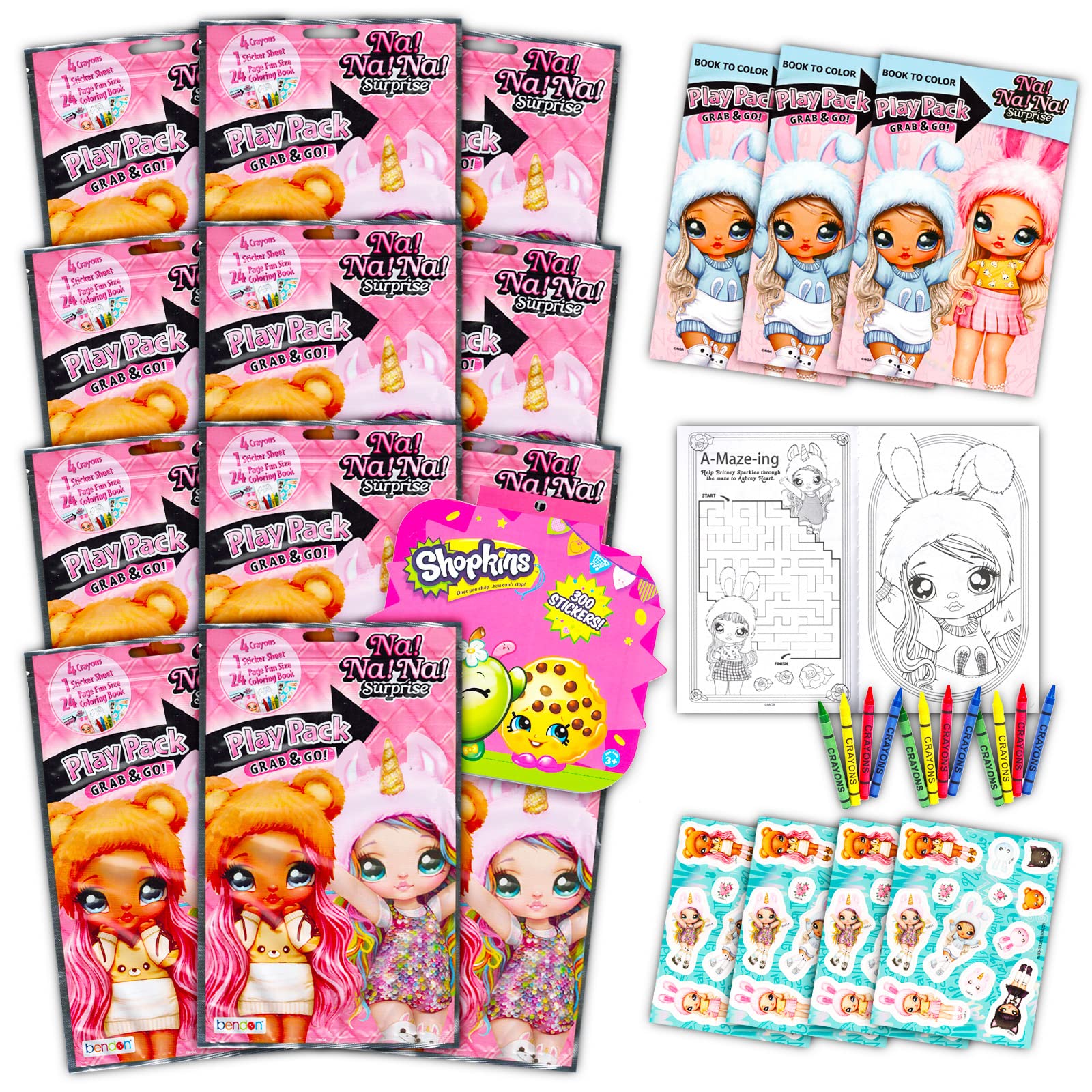 Buy Na Na Na Surprise Party Favors for Girls, Kids ~ 12 Na Na Na Play ...