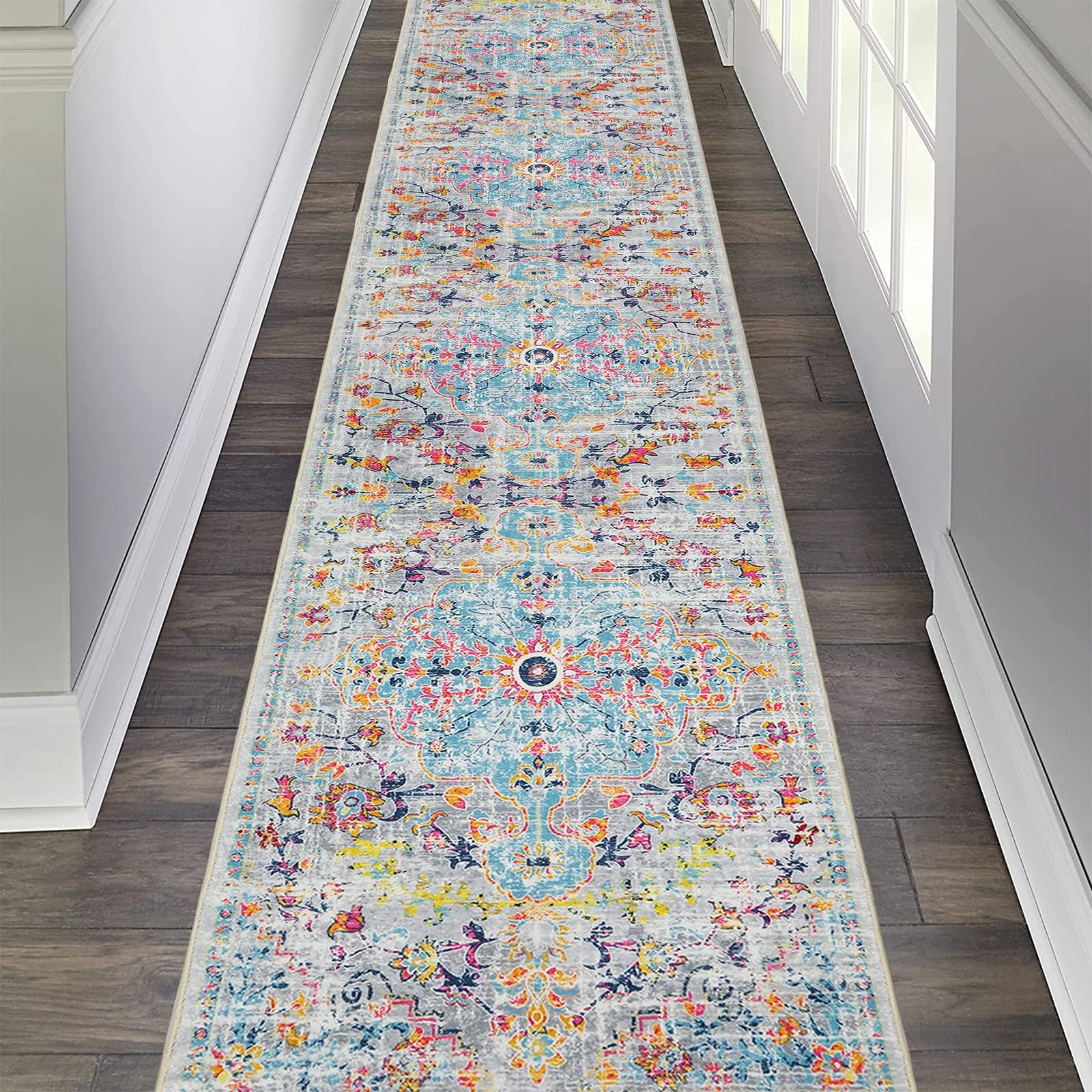 Amazon.com: nuLOOM Harriet Vintage Medallion Fringe Area Rug - 2x12 ...