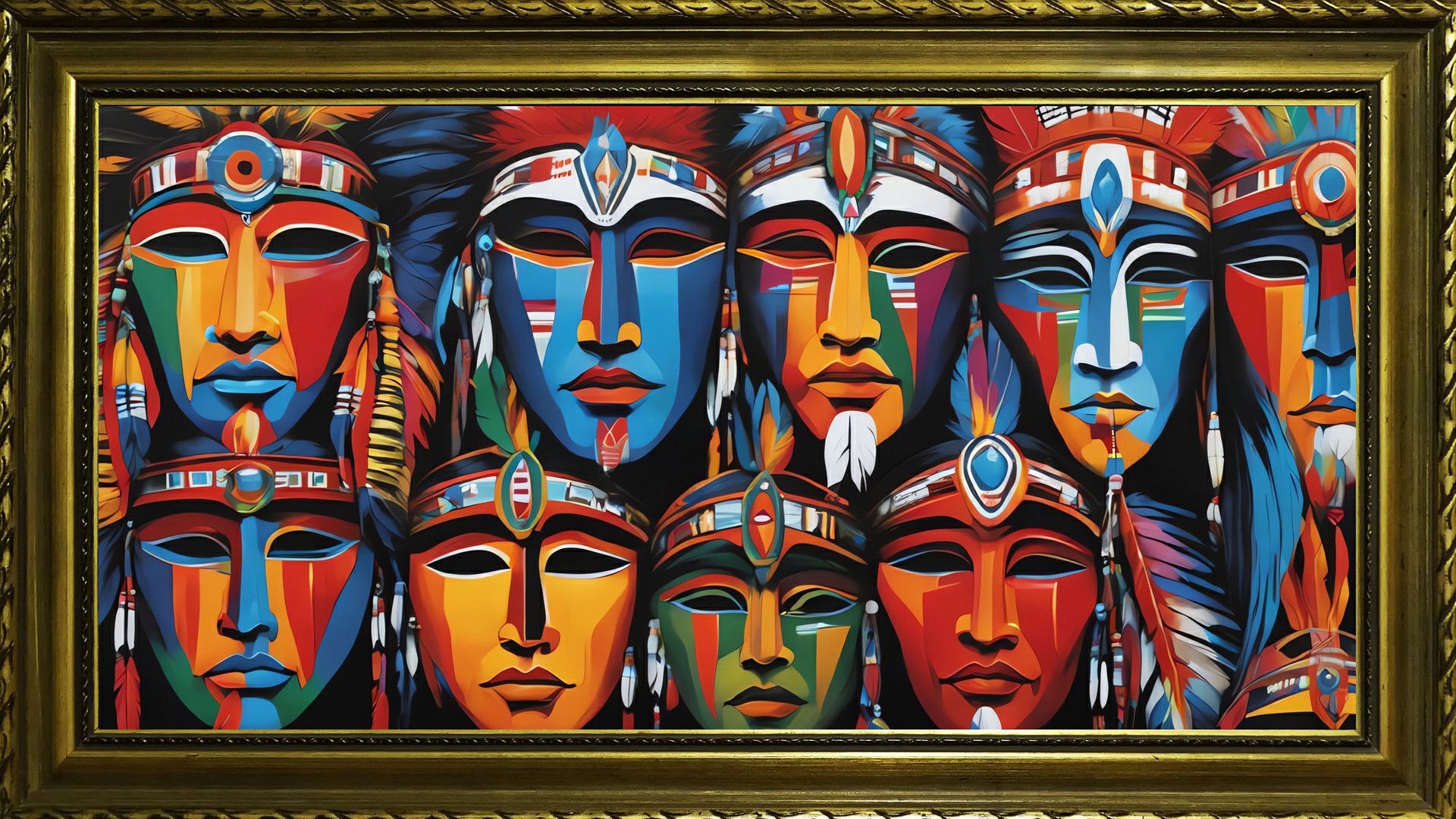 Painting Art Screensaver, Framed Painting TV Wallpaper, Interior Art ...