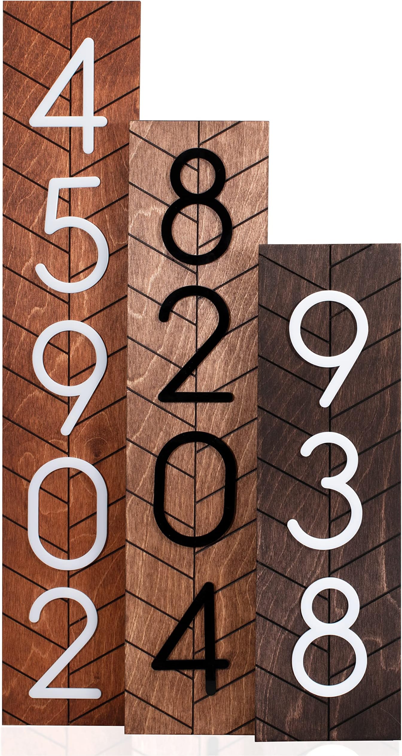 Amazon.com : House Numbers, Address Sign, Vertical Outside Sign, Custom ...