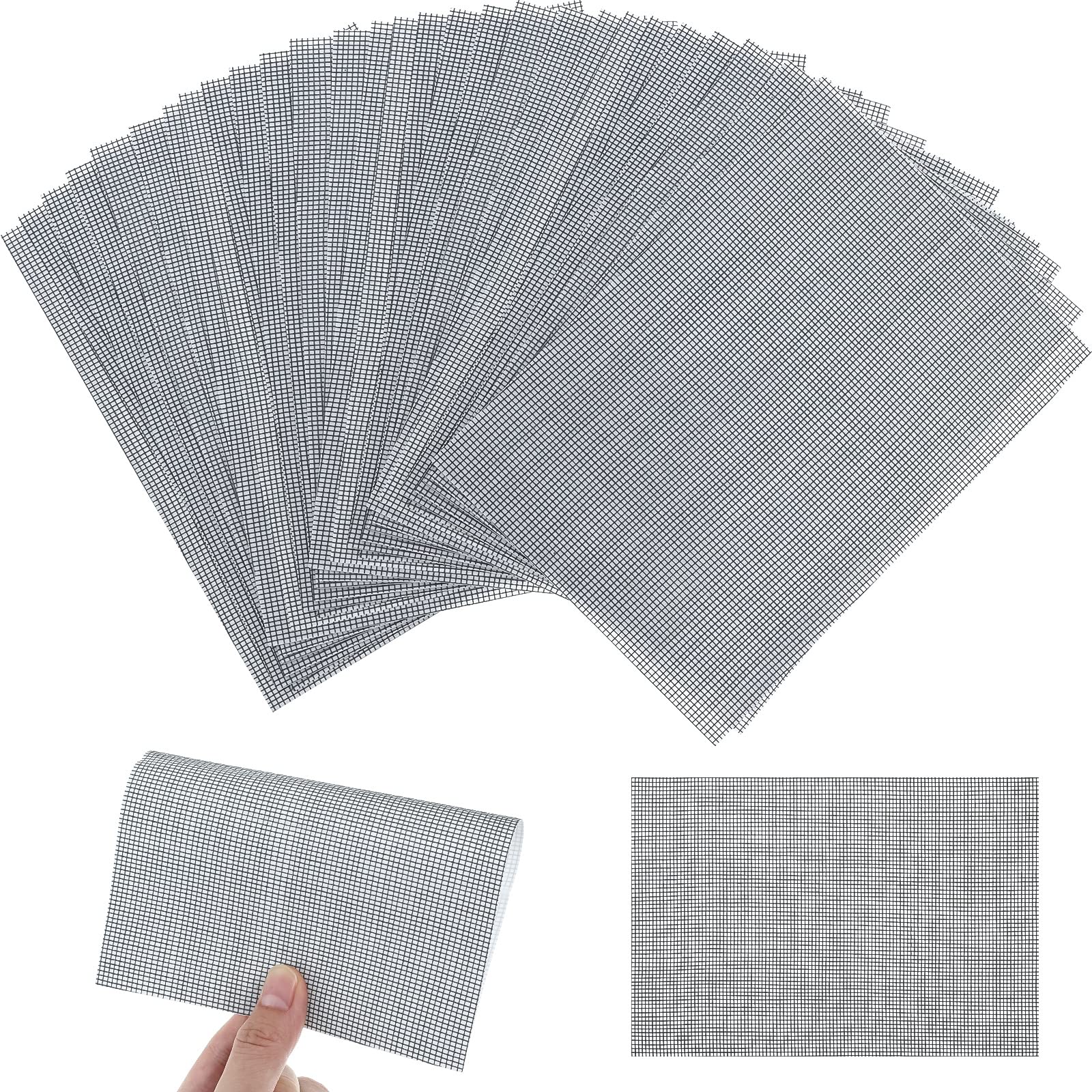 Amazon.com: 32 Pcs 5 x 7 Inch Screen Patch Screen Door Repair Kit ...