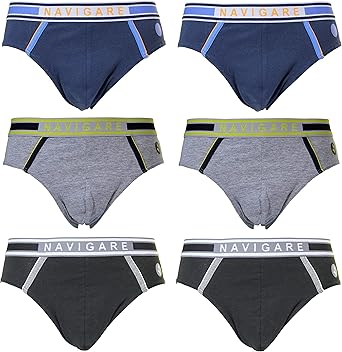 Navigare 6 Pack Boys Briefs 10-12-14-16 Years Assorted Patterns ...