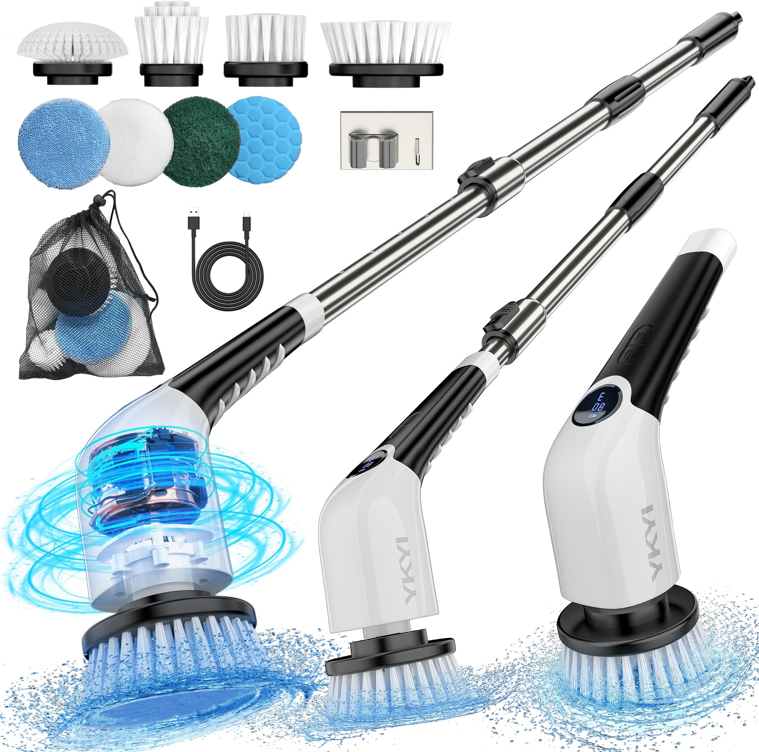 Amazon.com: Nismile Electric Spin Scrubber, Cordless Cleaning Brush ...
