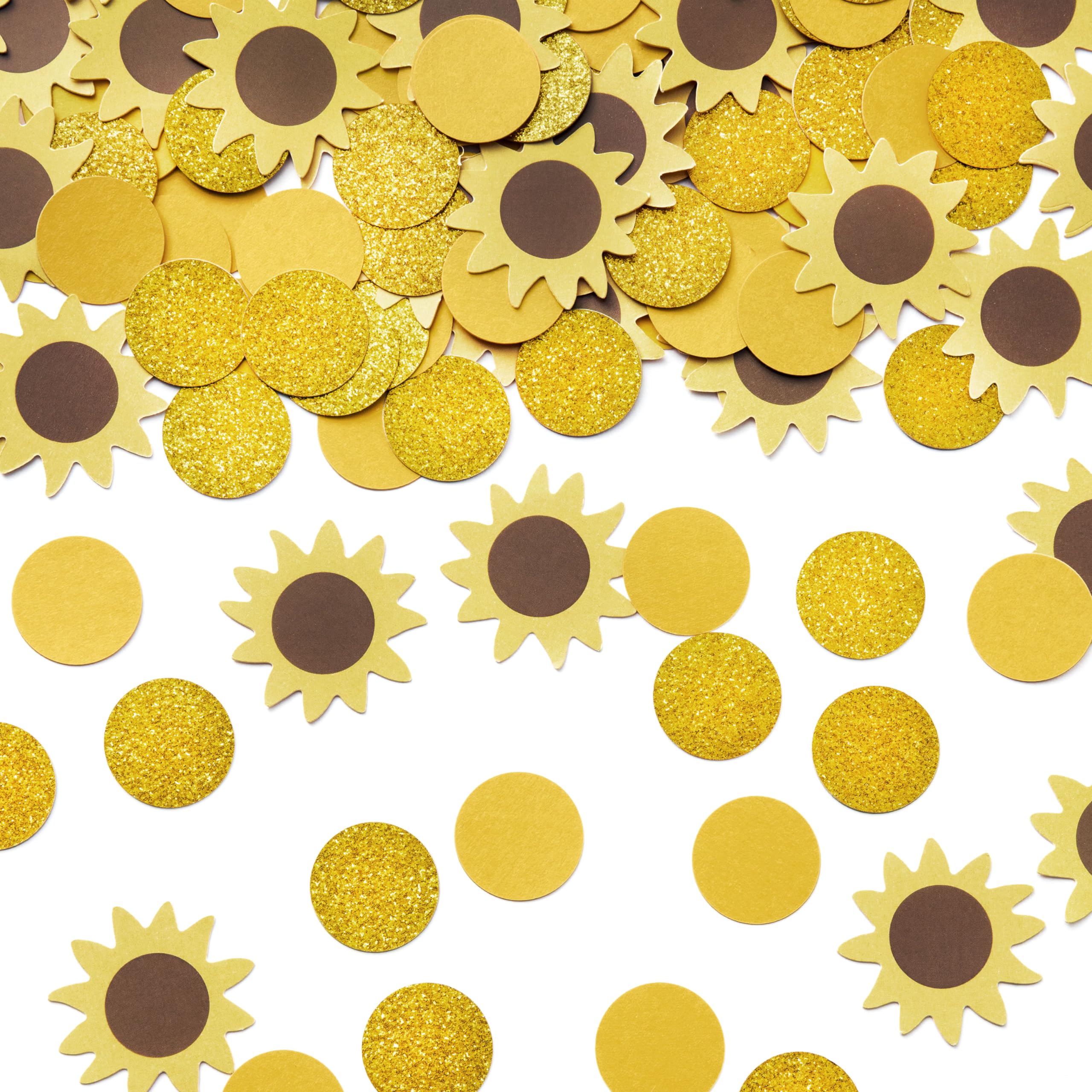 Amazon.com: Winnwing Sunflower Confetti Glitter Gold Yellow Sun Flower ...