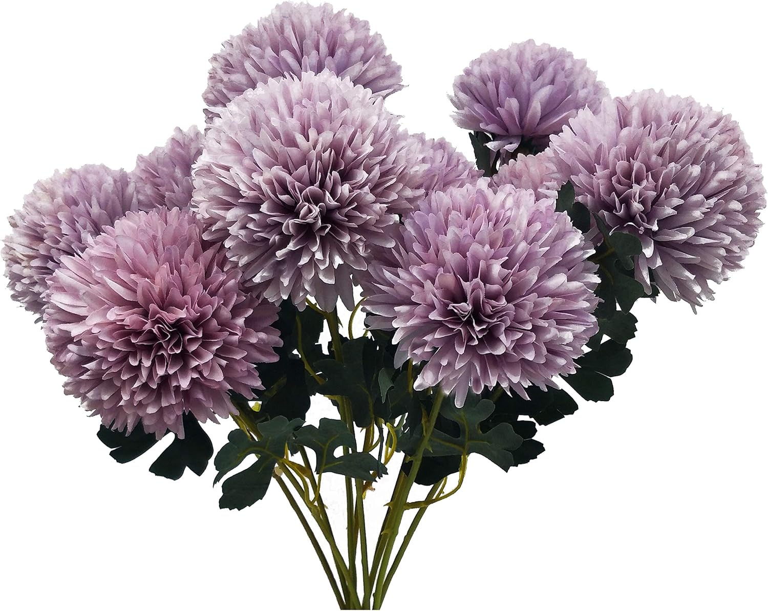 Amazon.com: cn-Knight Artificial Flower 8pcs 22'' Long Stem Silk Pompon ...
