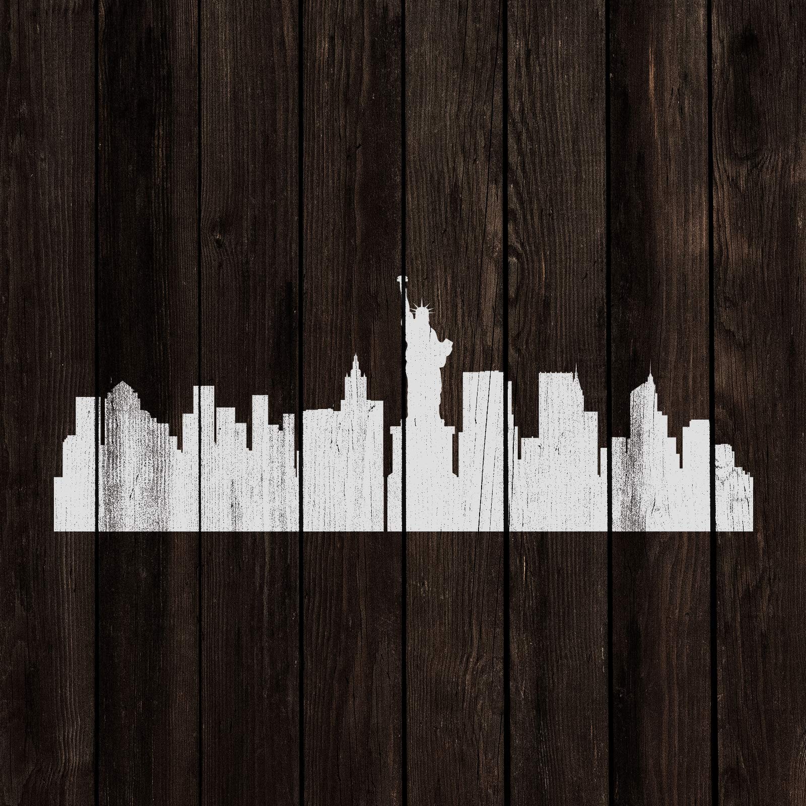 Snapklik.com : NYC Skyline Stencil - NYC Skyline Stencil