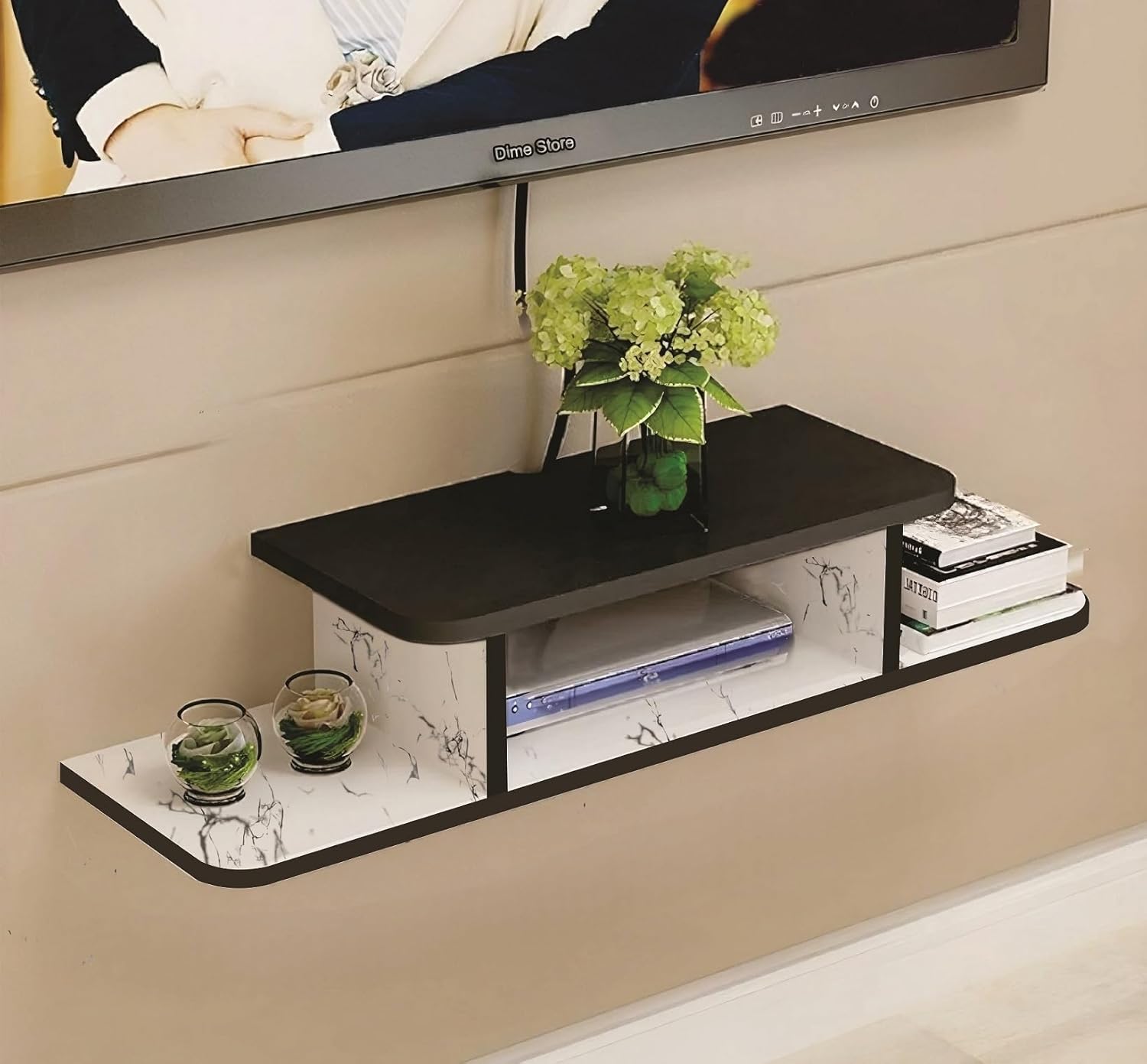Dime Store Setup Box Stand/Set Top Box Stand Wall Mount for Home Wall ...