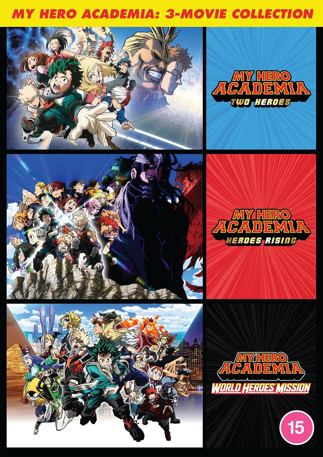 Amazon.com: My Hero Academia: 3 Movie Collection [DVD] : Movies & TV