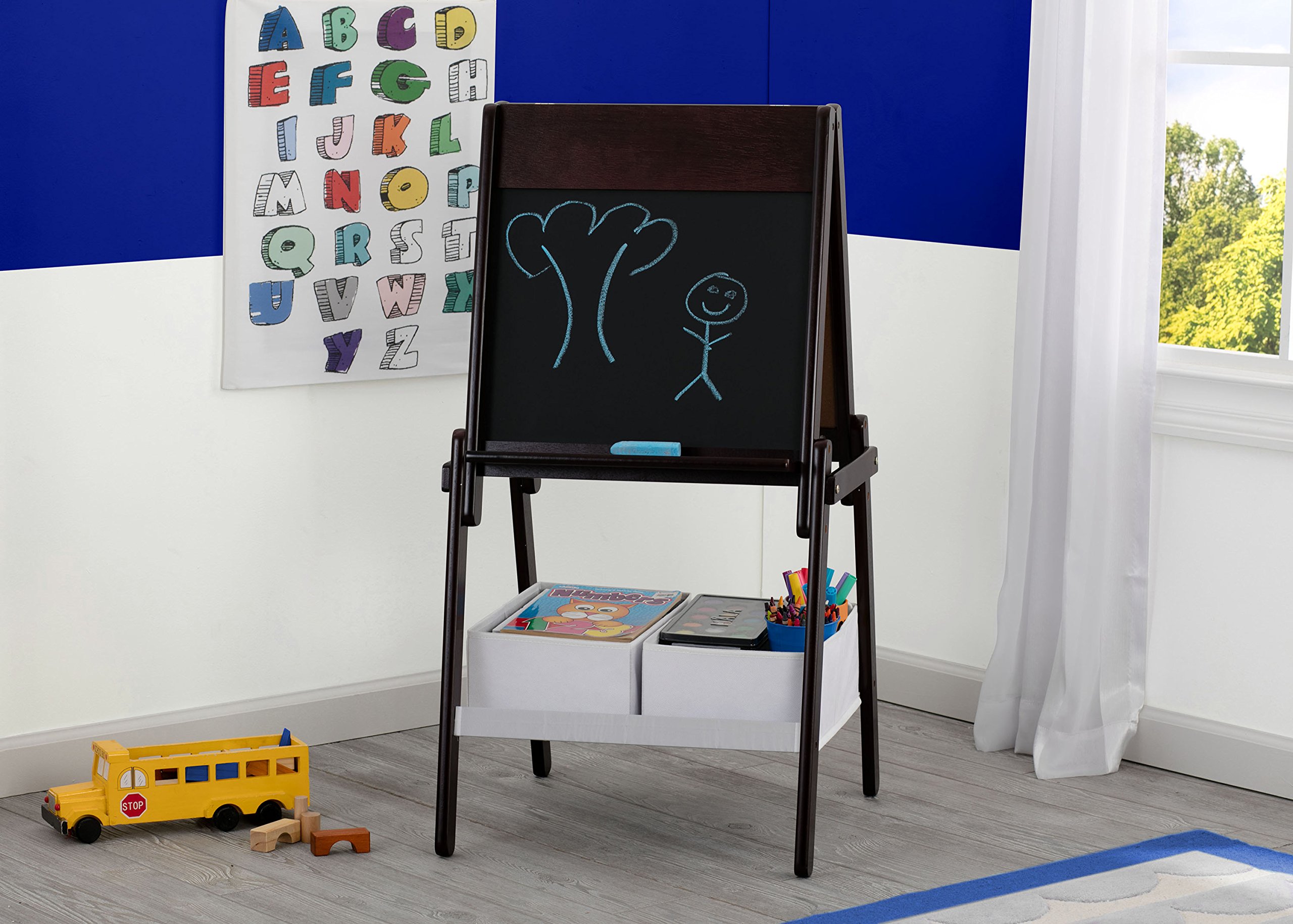 Snapklik.com : Delta Children MySize Kids Double-Sided Storage Easel ...
