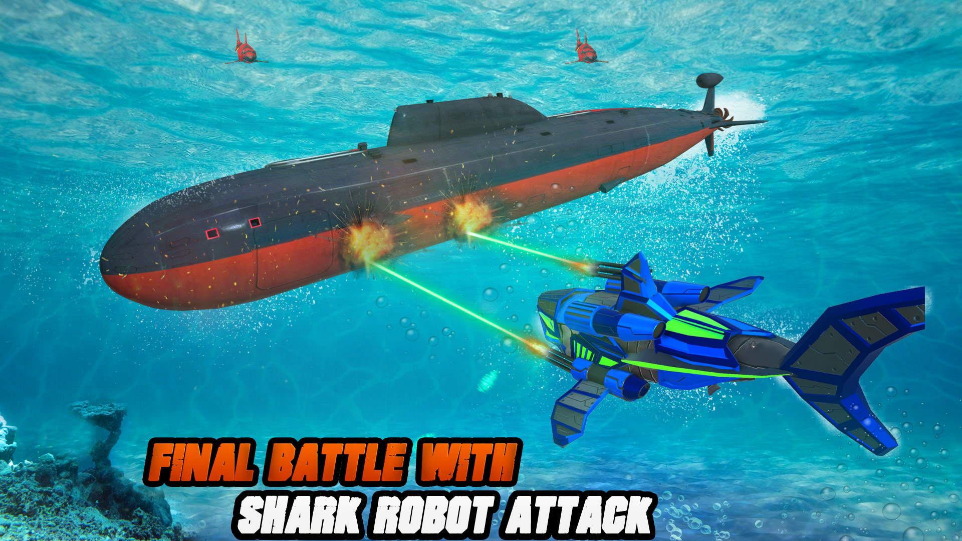 Shark Robot Shooting Attack Robot Shooting Game - App on the Amazon ...
