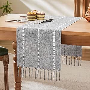 Amazon.com: YZJZEDS Braided Farmhouse Table Runner, Braided Charcoal ...