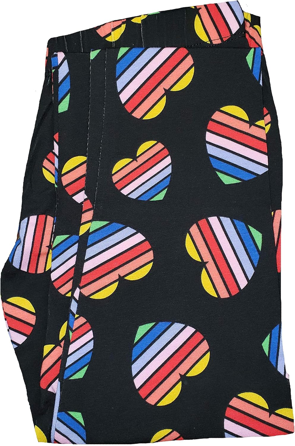 Rainbow Hearts Black Ankle Legging - Small at Amazon Women’s Clothing store