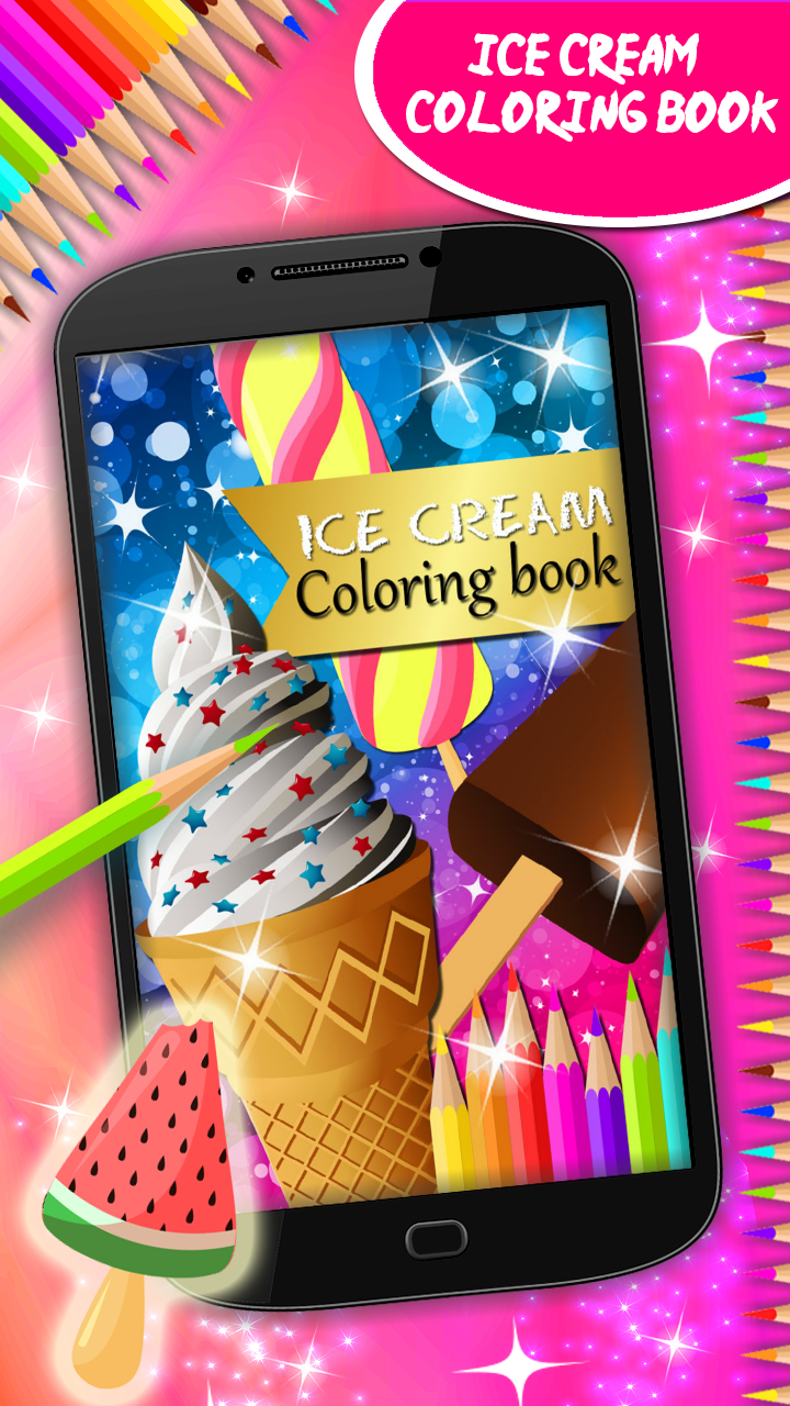 Livre de coloriage crème glacée - Application sur Amazon Appstore