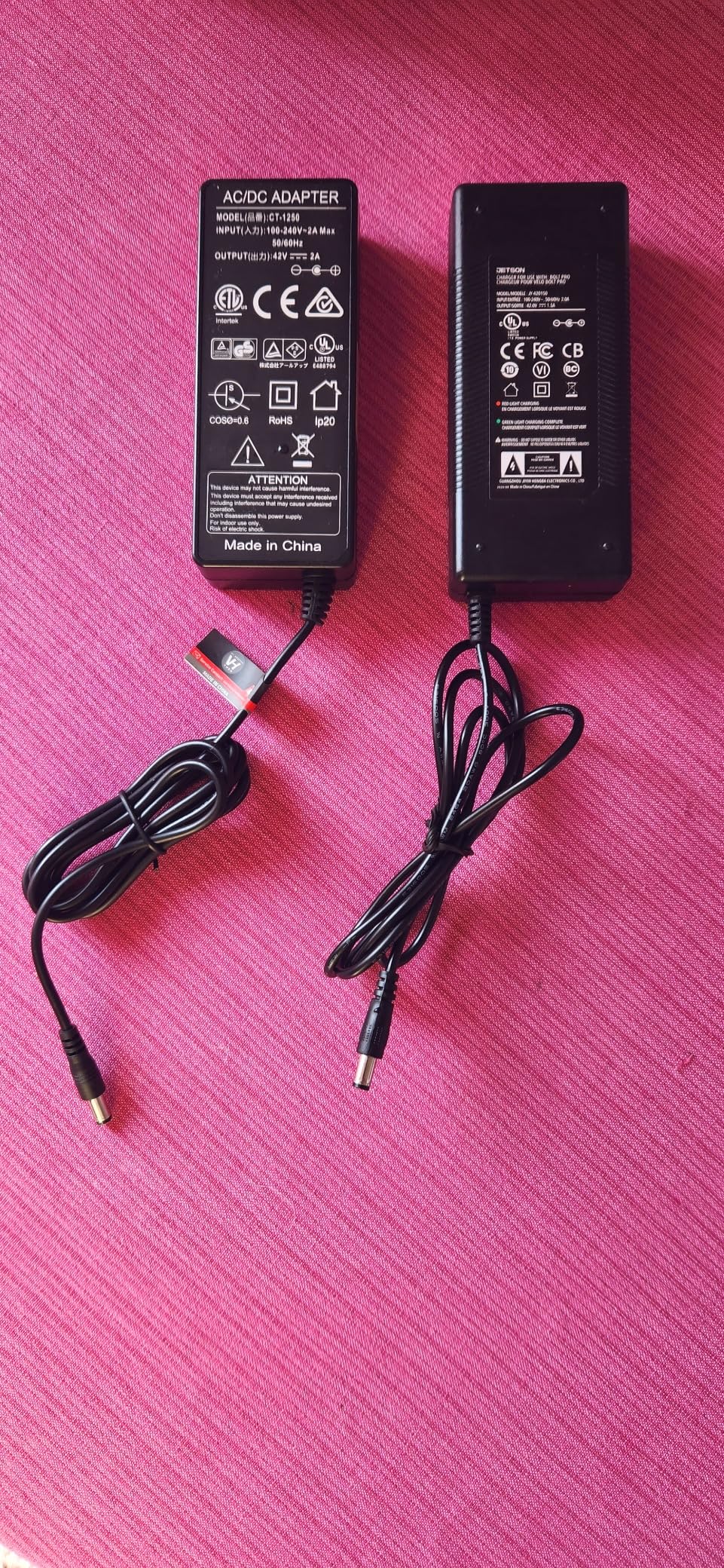 VHBW 42V 2A for Jetson Electric Bike Charger Compatible with Jetson ...