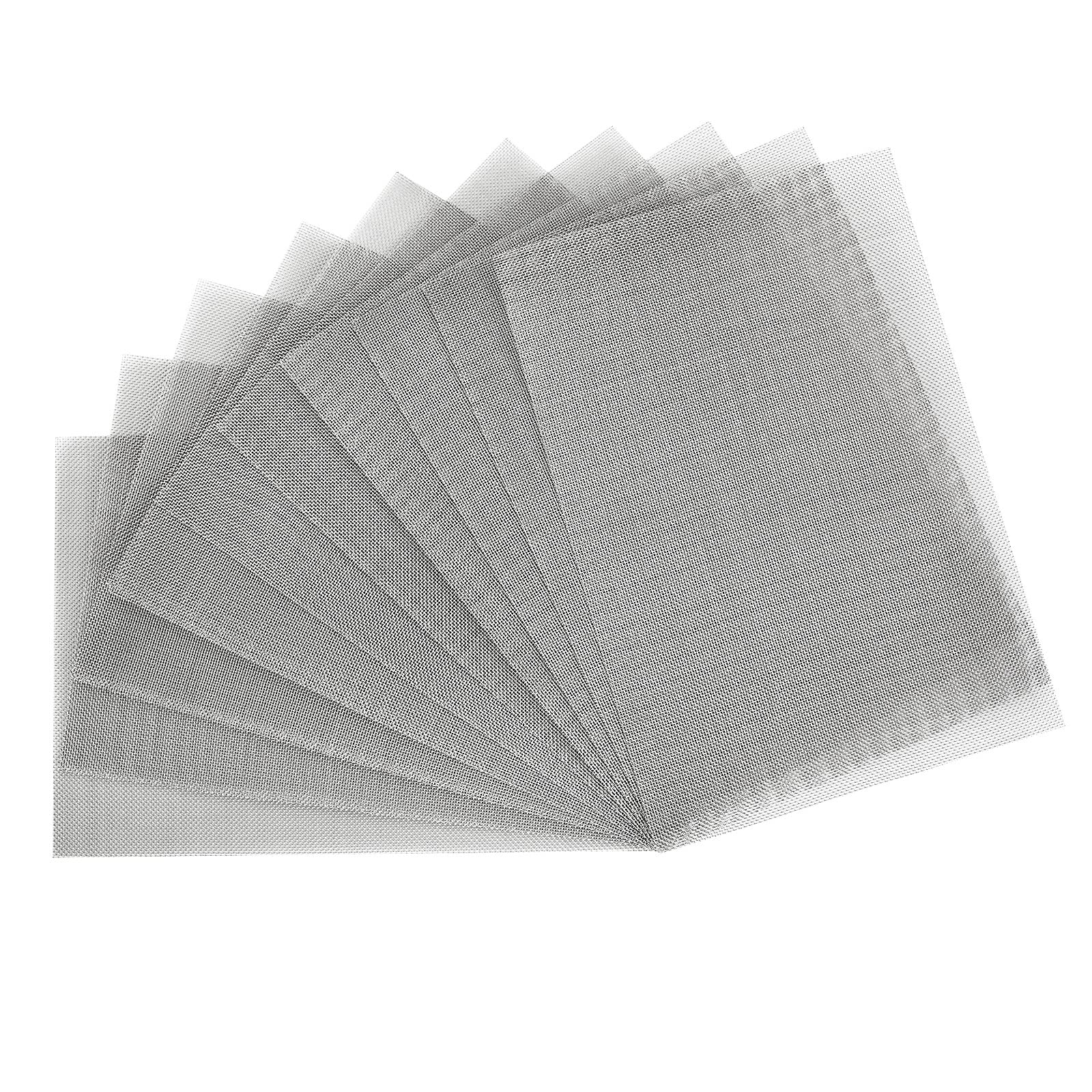 Buy JMIATRY 10 Pcs 304 Stainless Steel Woven Wire Mesh Panels, 12 x 8 ...