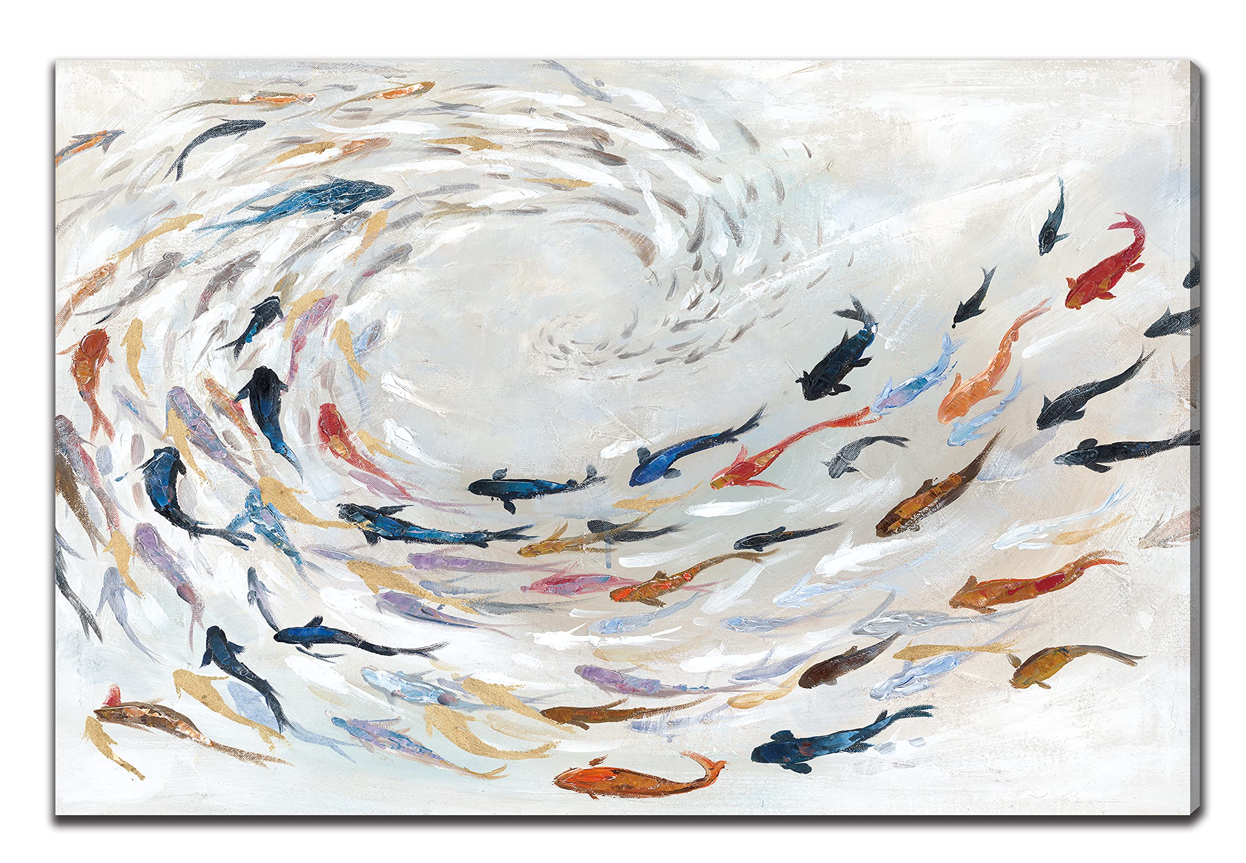 Abstract Koi Fish Painting